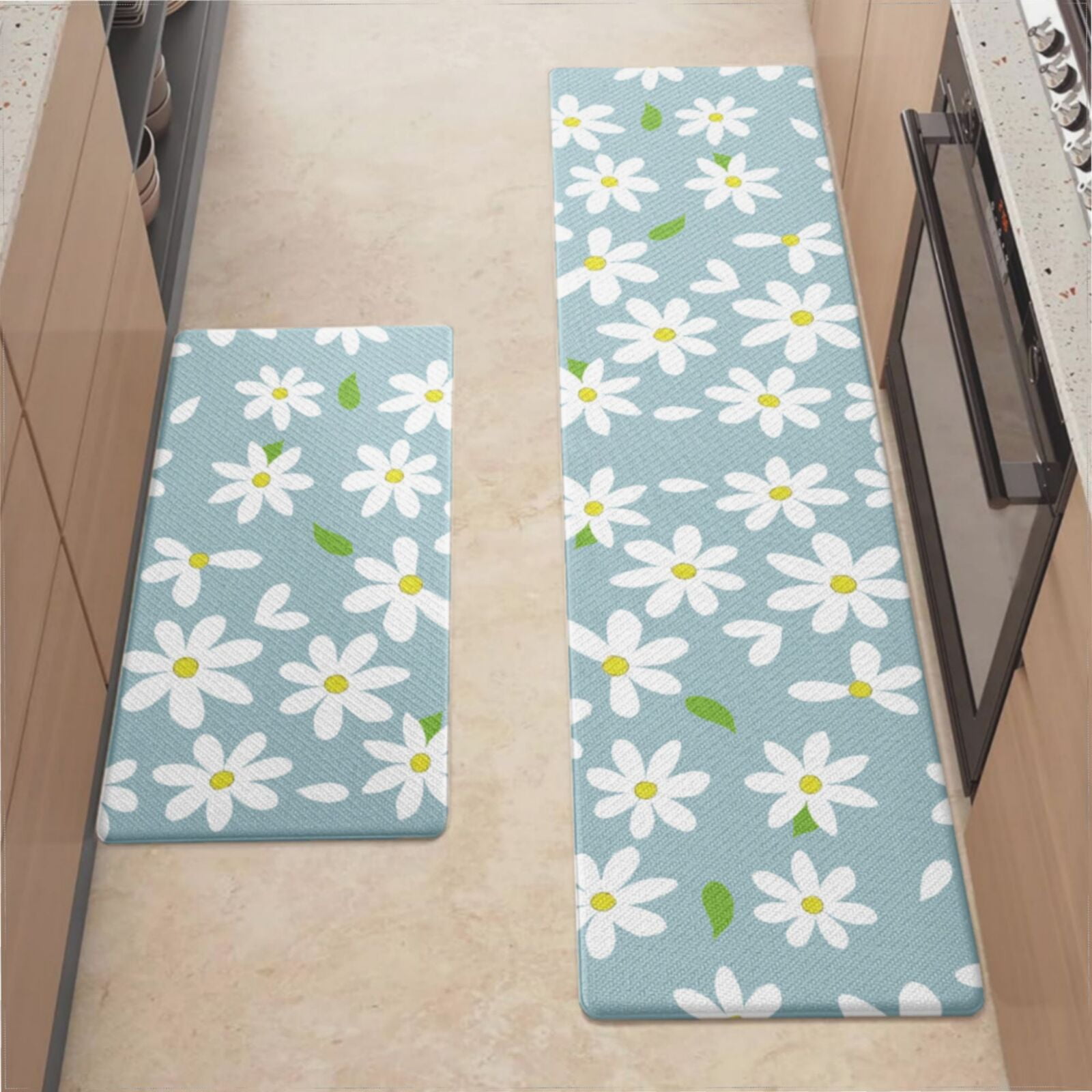 Anti Fatigue Cushioned Kitchen Mats For Floor, Waterproof Non Slip ...