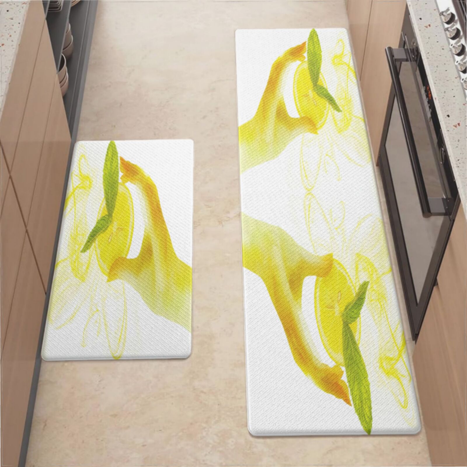 Anti Fatigue Cushioned Kitchen Mats For Floor, Waterproof Non Slip ...