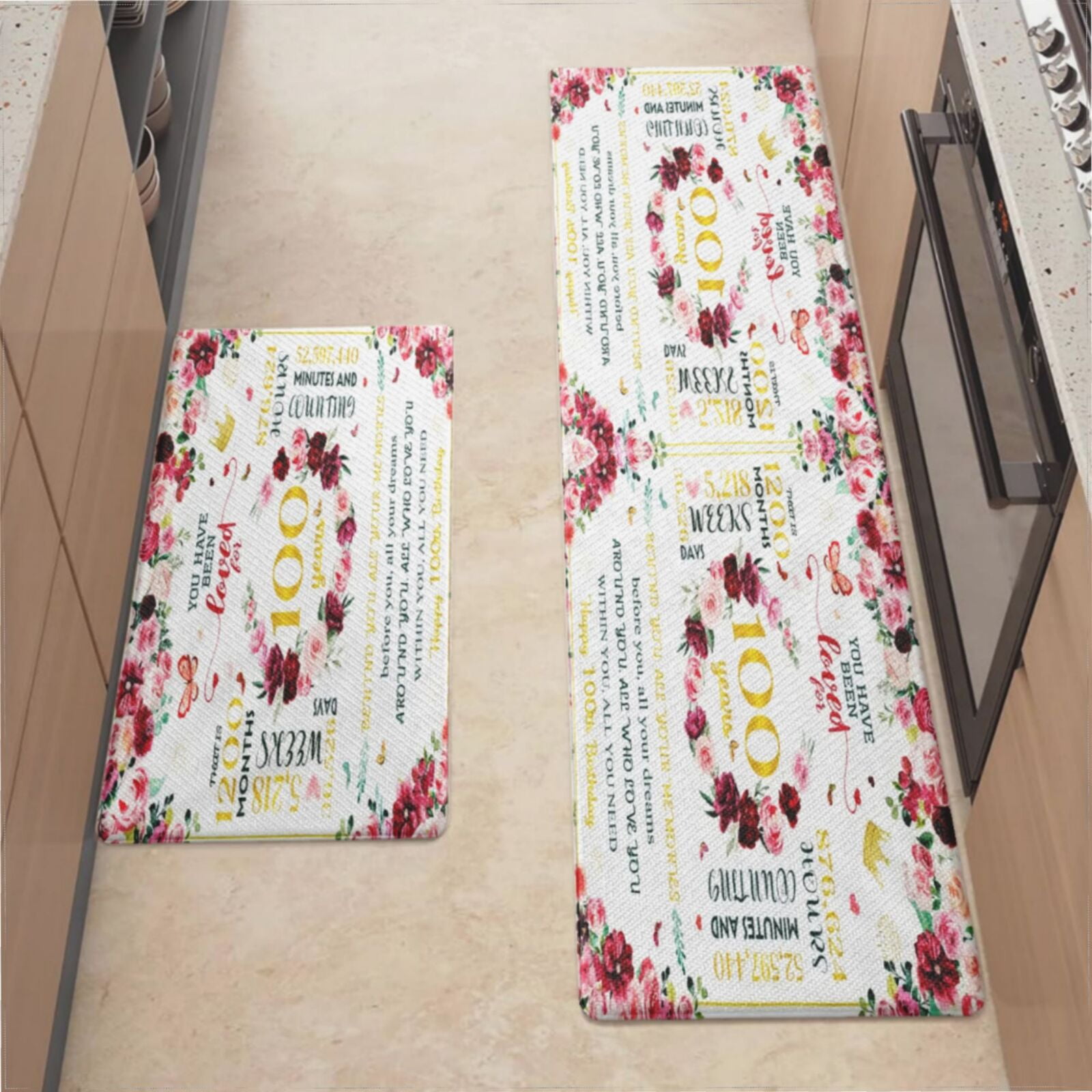 Anti Fatigue Cushioned Kitchen Mats For Floor, Waterproof Non Slip ...