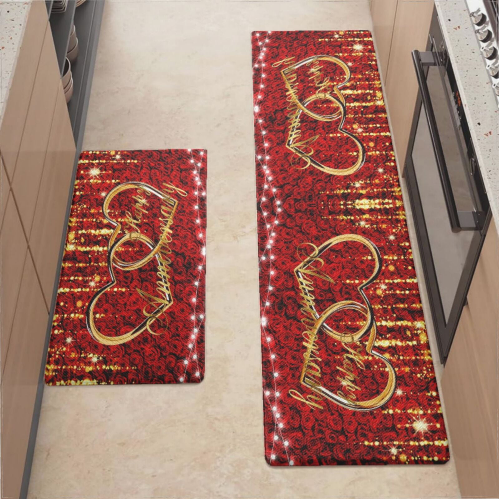 Anti Fatigue Cushioned Kitchen Mats For Floor, Waterproof Non Slip ...
