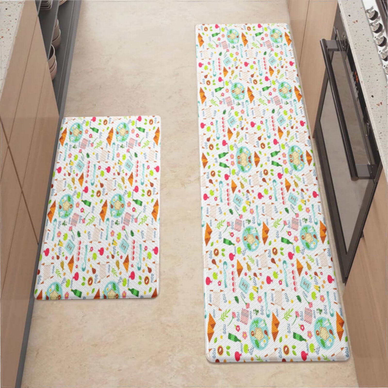 Anti Fatigue Cushioned Kitchen Mats For Floor, Waterproof Non Slip ...