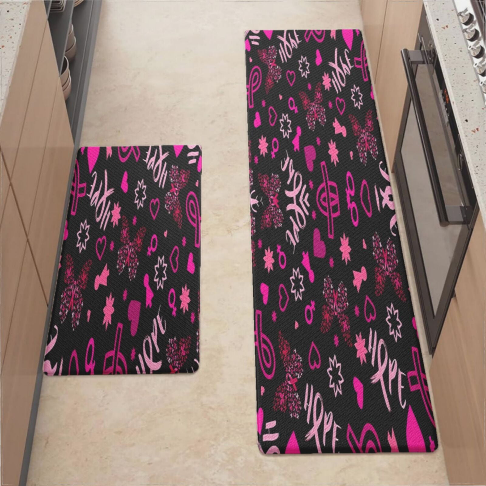 Anti Fatigue Cushioned Kitchen Mats For Floor, Waterproof Non Slip ...