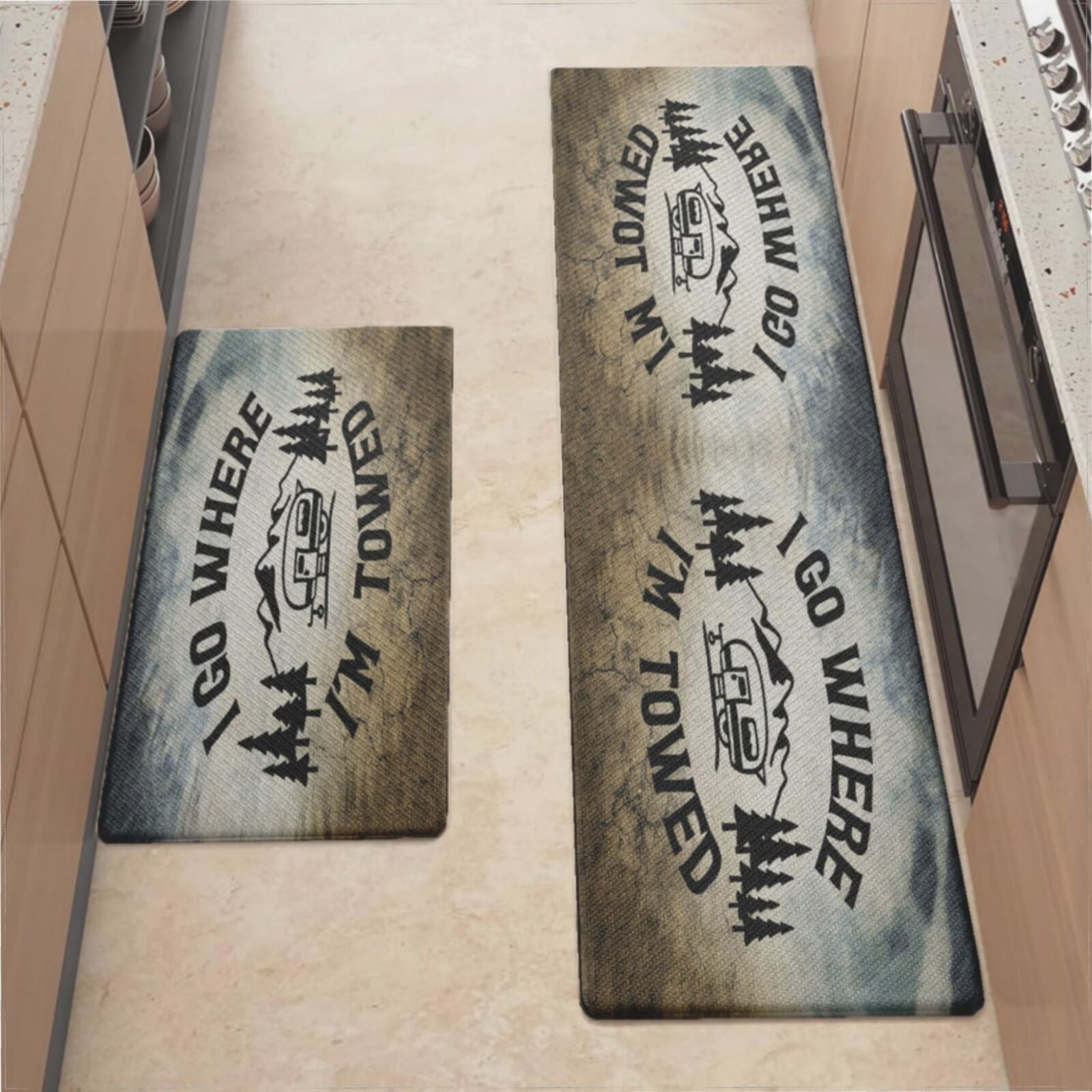 Anti Fatigue Cushioned Kitchen Mats For Floor, Waterproof Non Slip ...