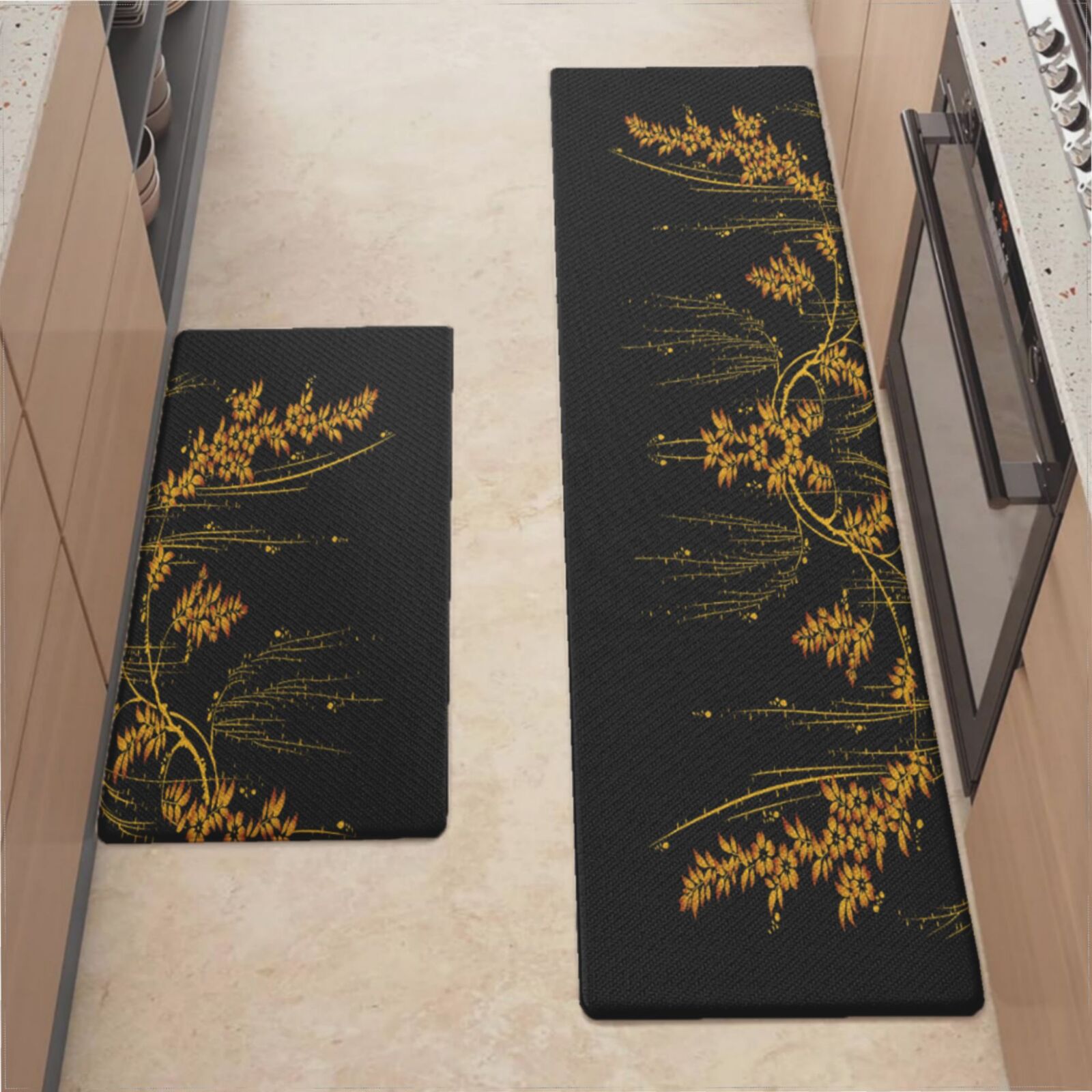 Anti Fatigue Cushioned Kitchen Mats For Floor, Waterproof Non Slip ...