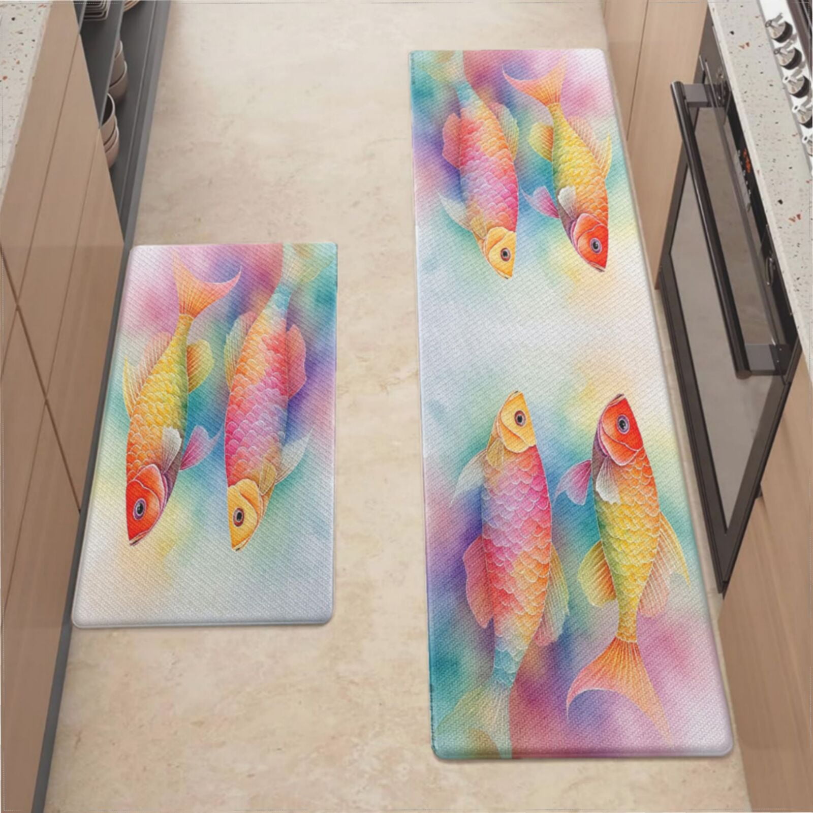 Anti Fatigue Cushioned Kitchen Mats For Floor, Waterproof Non Slip ...