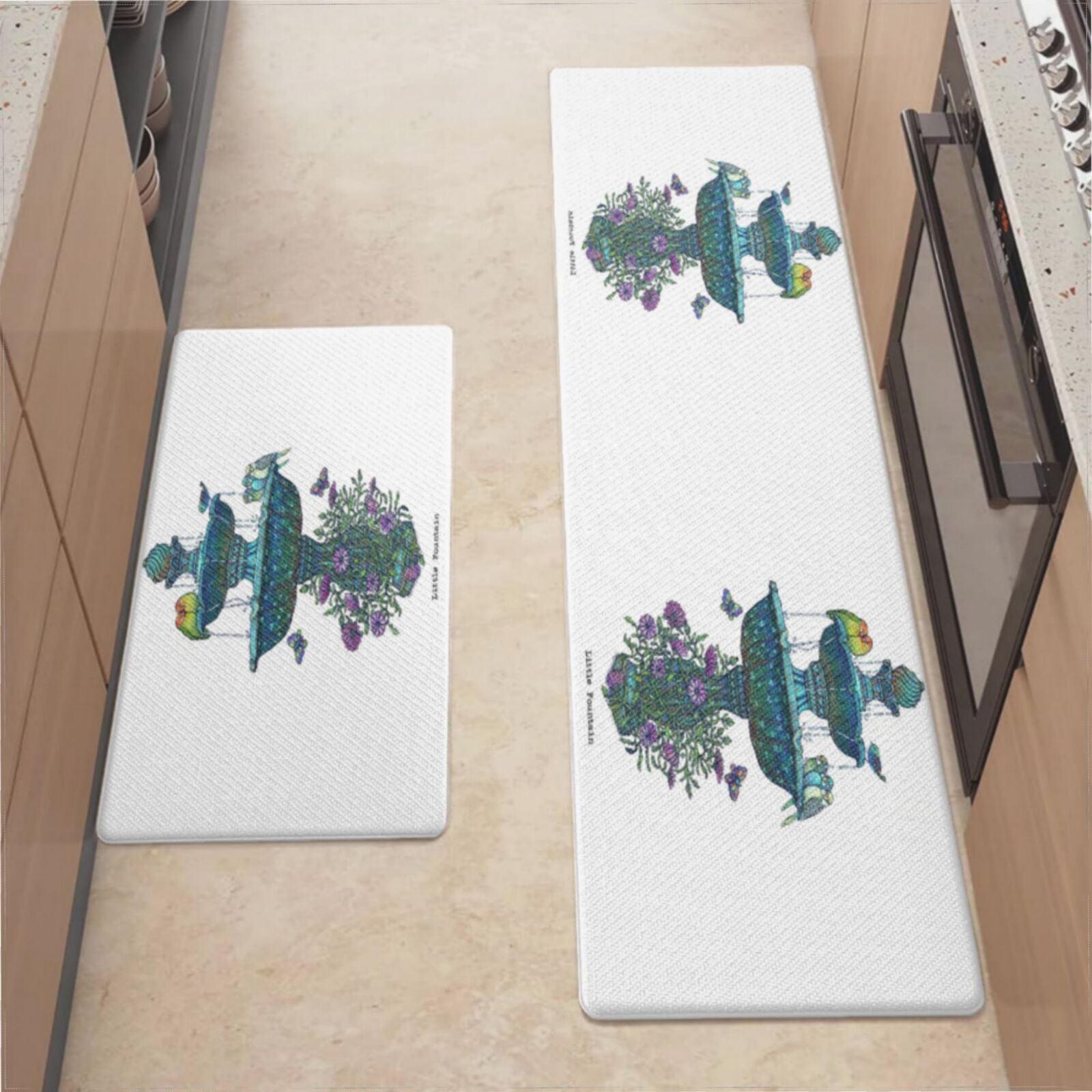 Anti Fatigue Cushioned Kitchen Mats For Floor, Waterproof Non Slip ...
