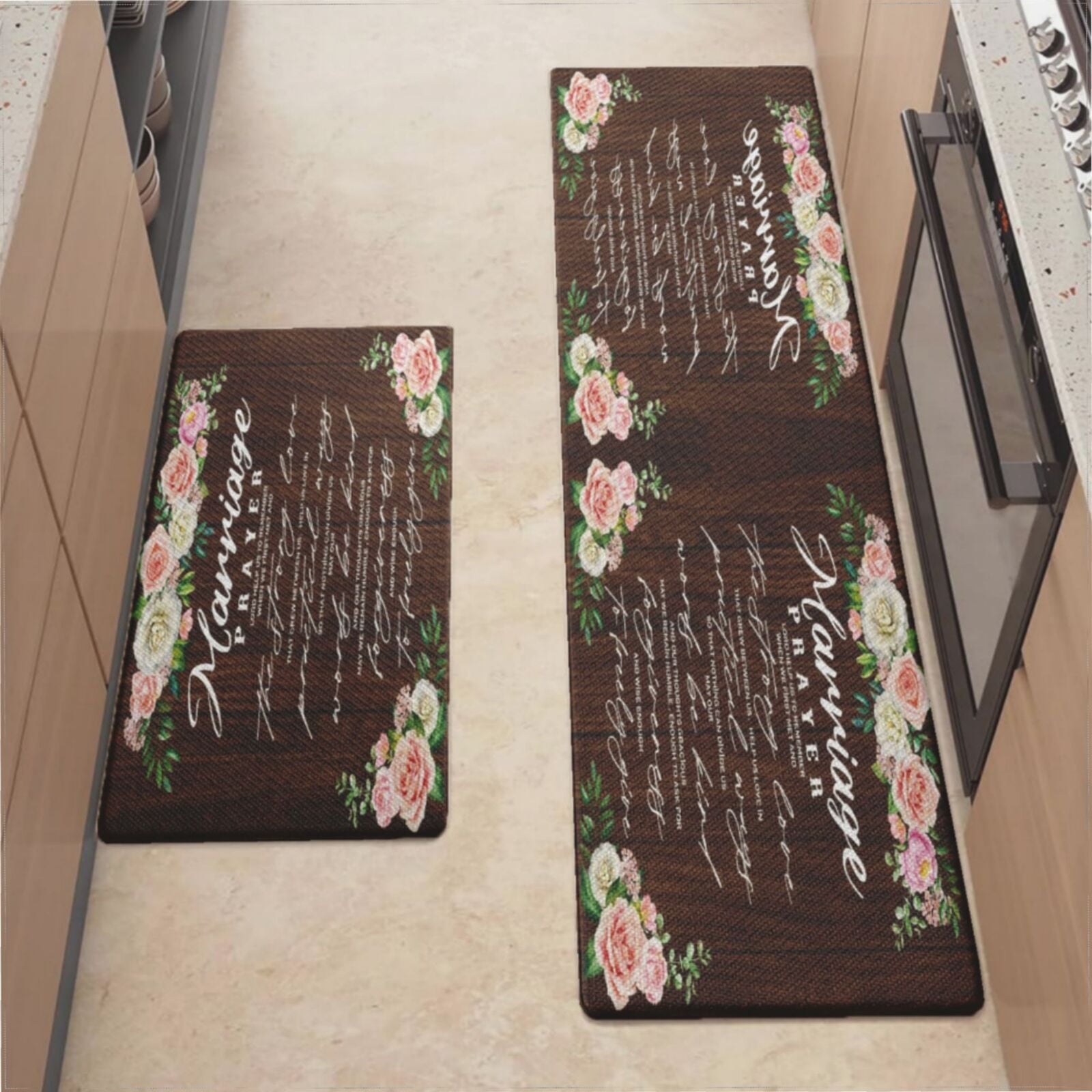 Anti Fatigue Cushioned Kitchen Mats For Floor, Waterproof Non Slip ...