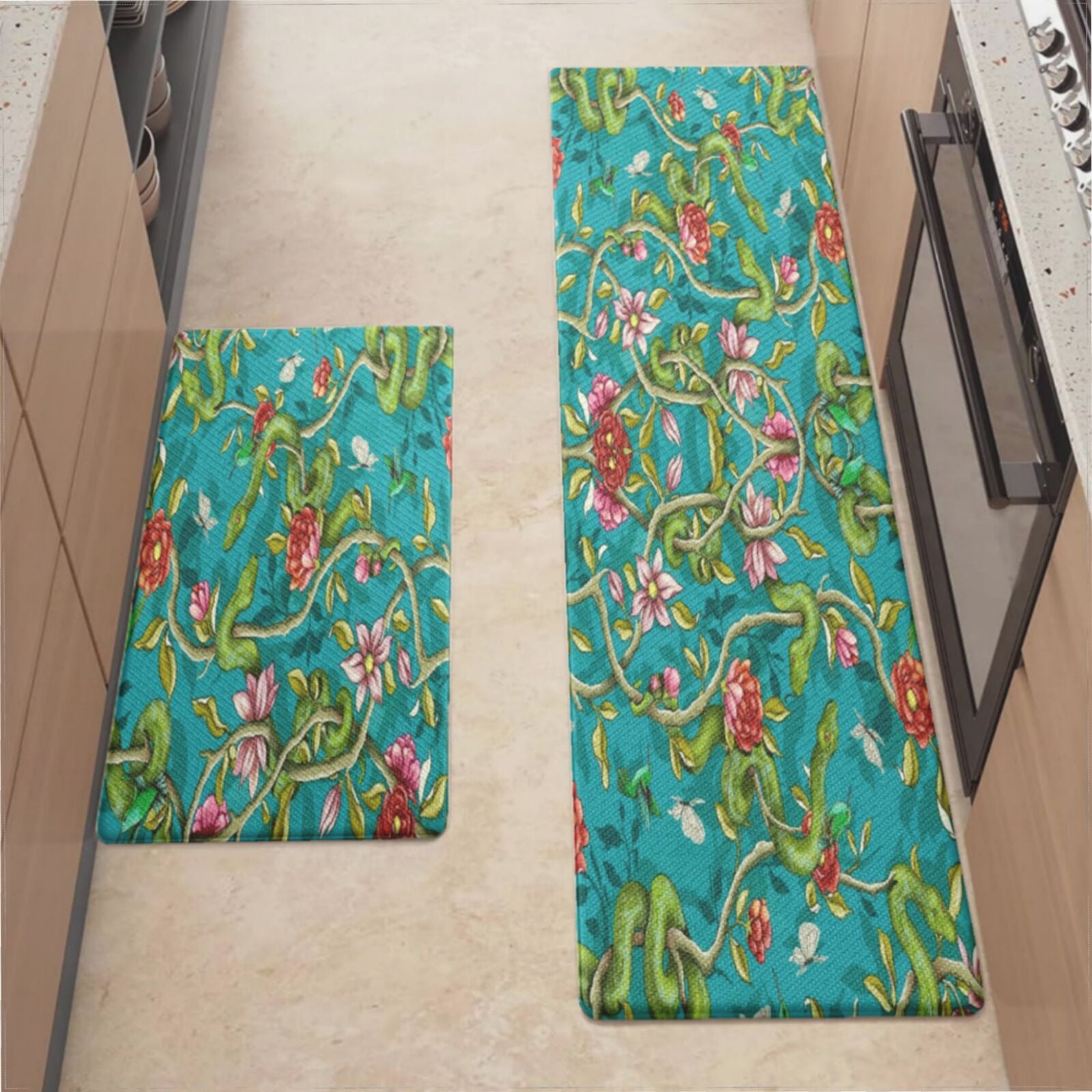 Anti Fatigue Cushioned Kitchen Mats For Floor, Waterproof Non Slip ...