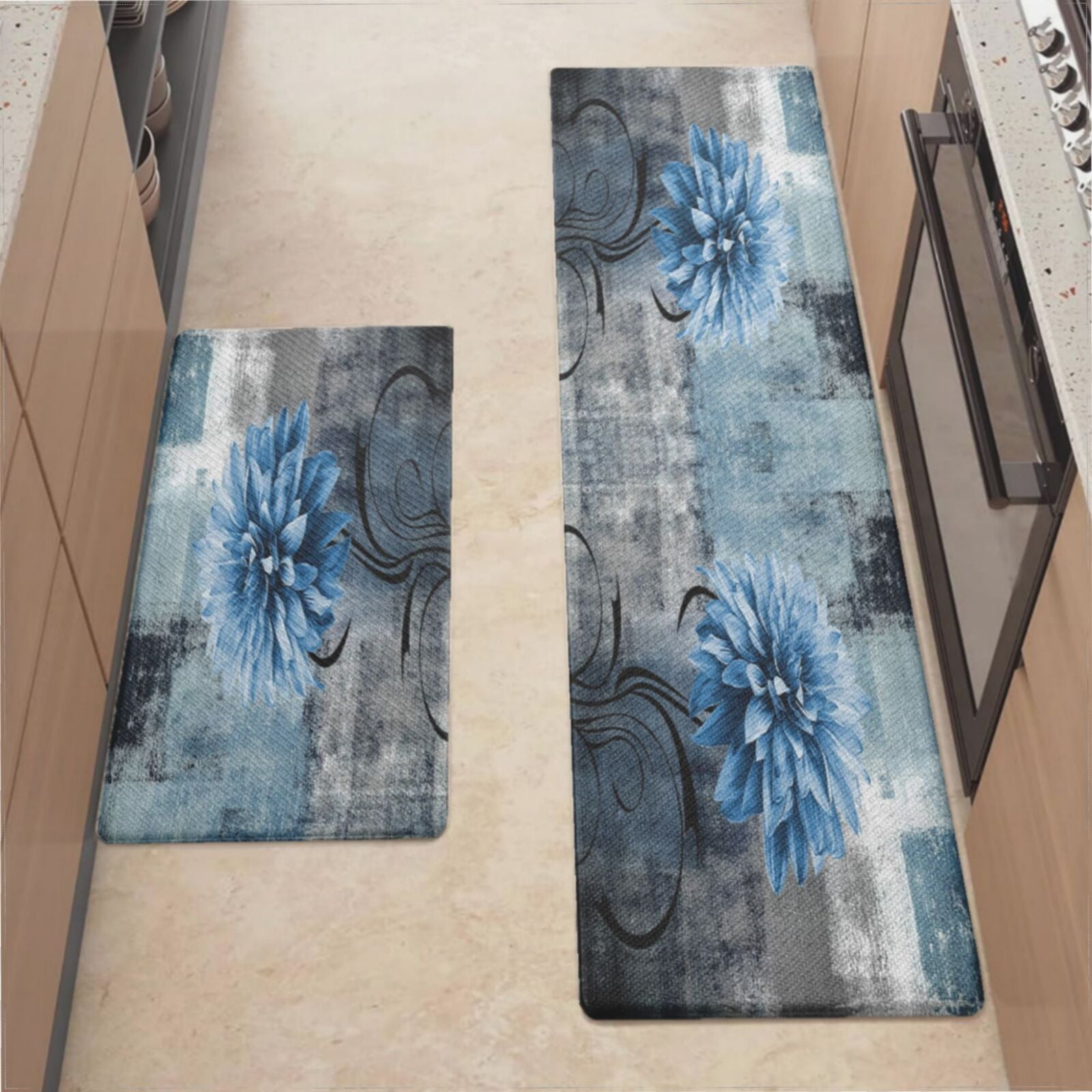Anti Fatigue Cushioned Kitchen Mats For Floor, Waterproof Non Slip ...