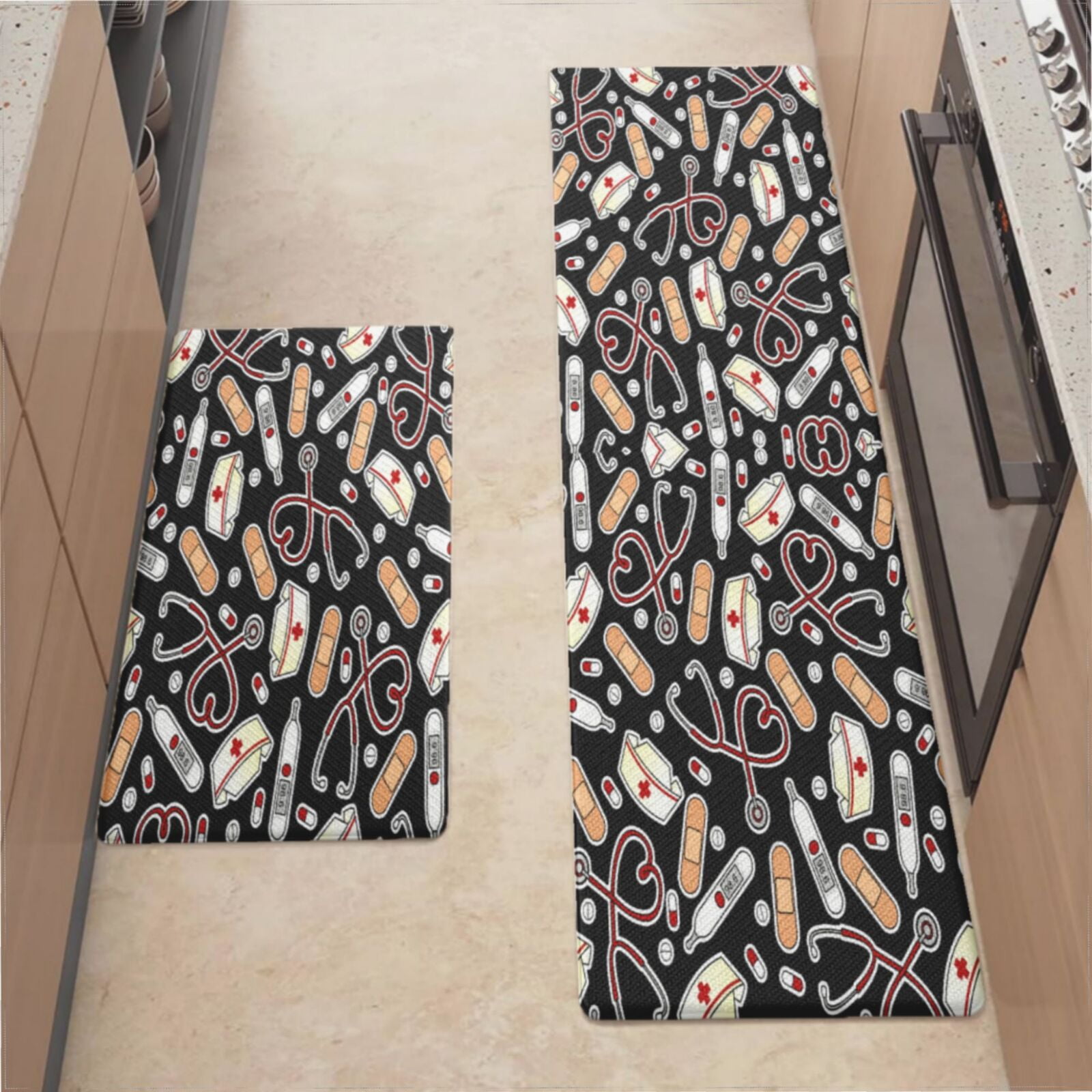 Anti Fatigue Cushioned Kitchen Mats For Floor, Waterproof Non Slip ...