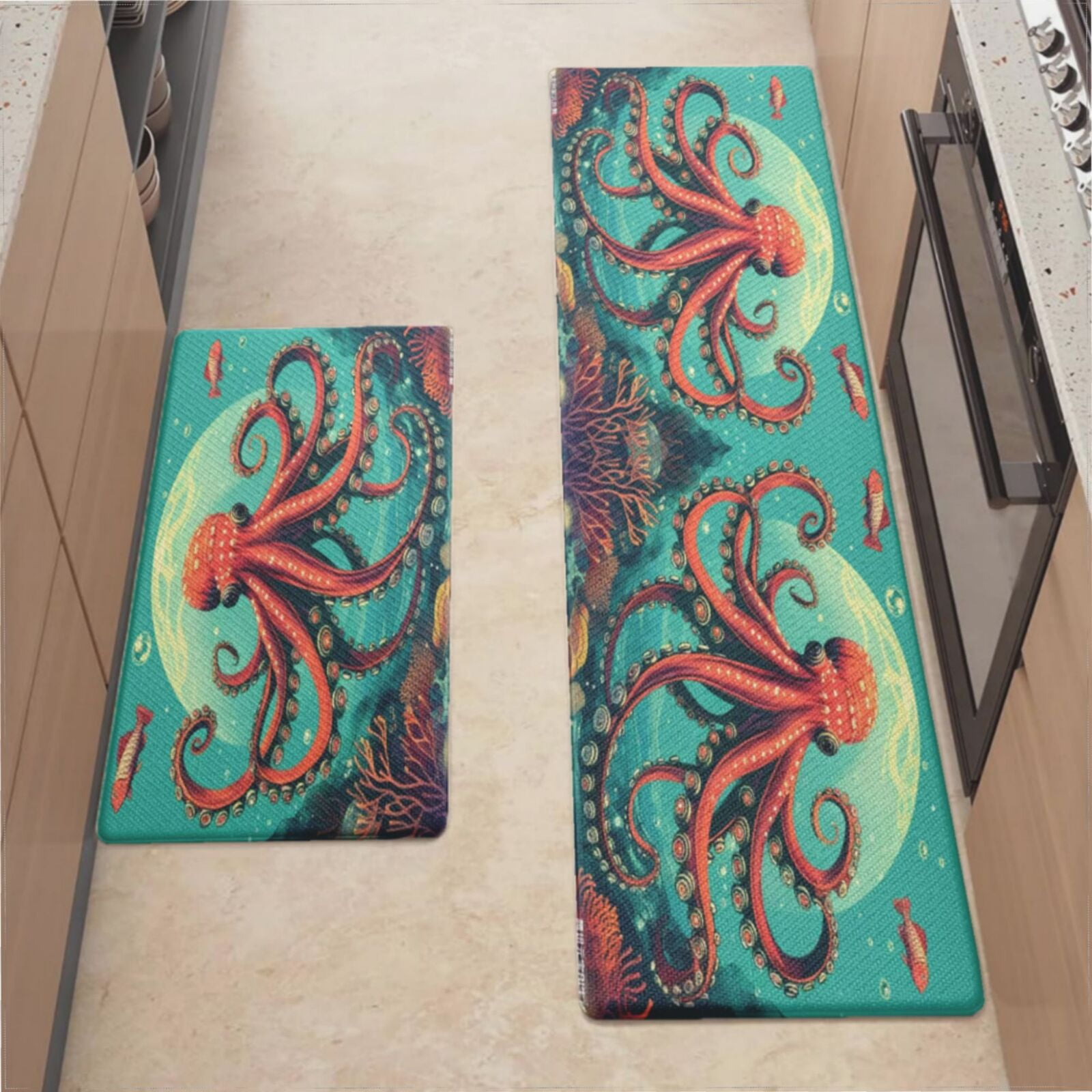 Anti Fatigue Cushioned Kitchen Mats For Floor, Waterproof Non Slip ...