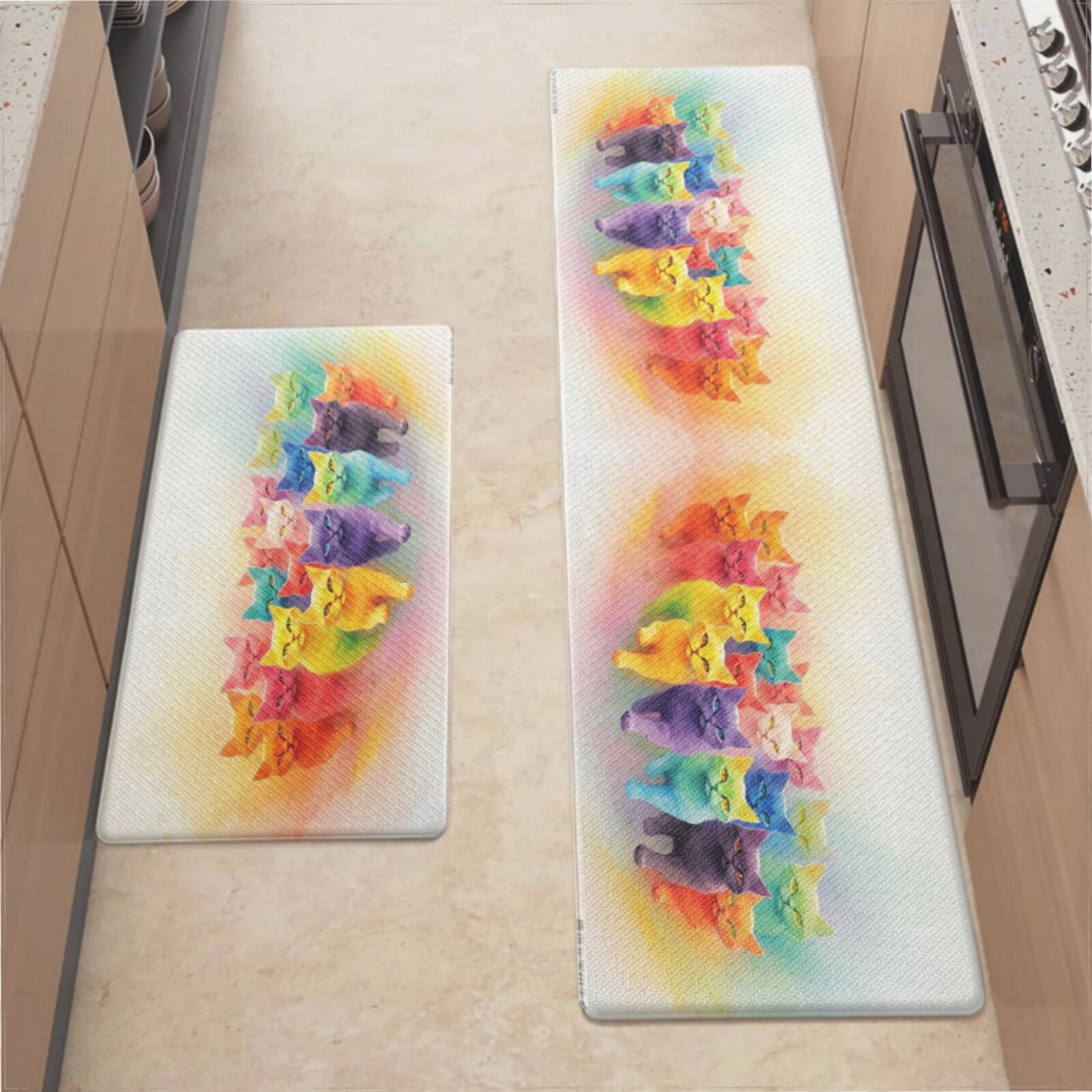 Anti Fatigue Cushioned Kitchen Mats For Floor, Waterproof Non Slip ...