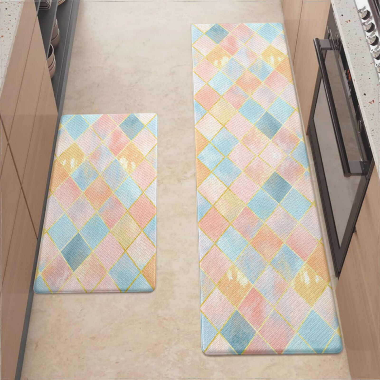 Anti Fatigue Cushioned Kitchen Mats For Floor, Waterproof Non Slip ...
