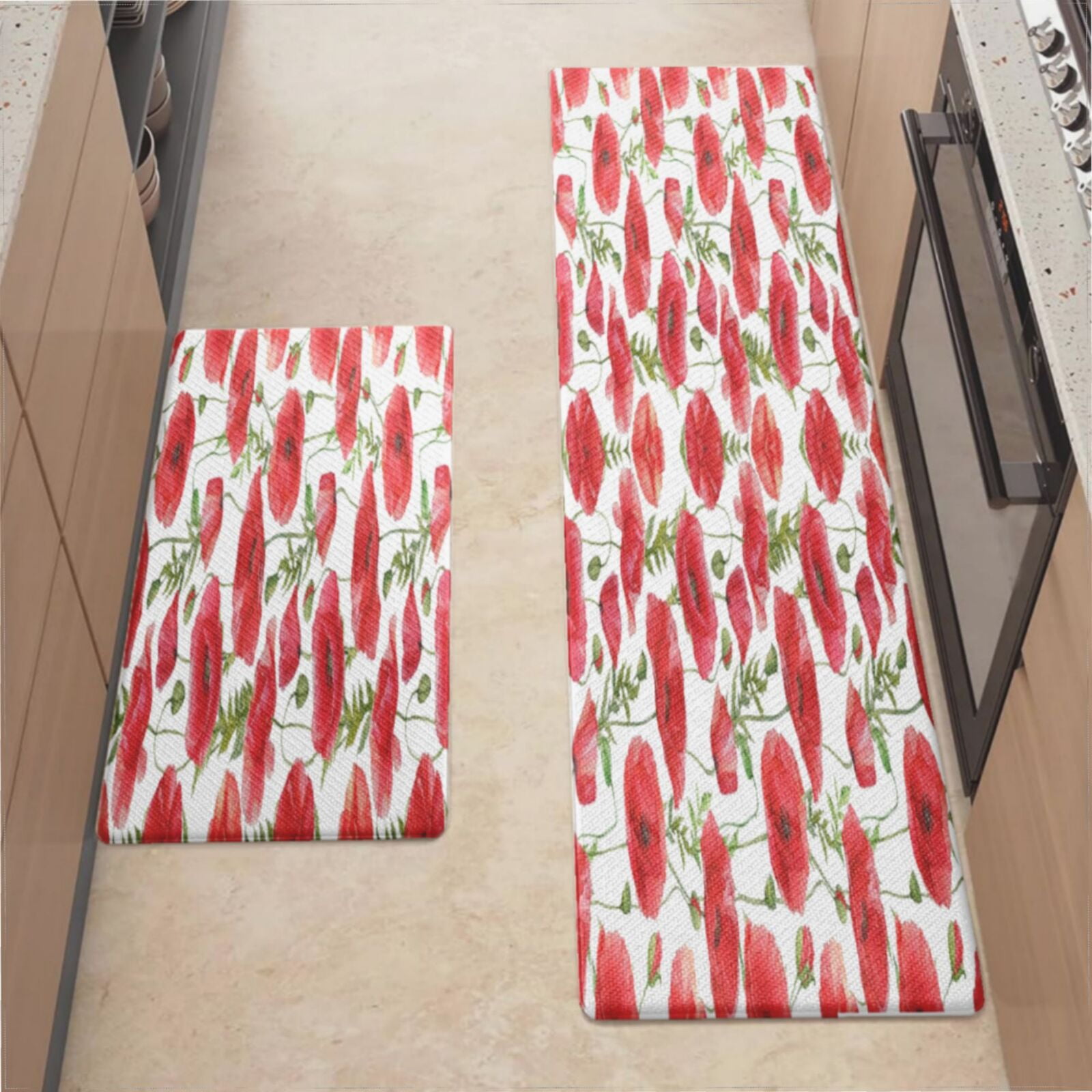 Anti Fatigue Cushioned Kitchen Mats For Floor, Waterproof Non Slip ...