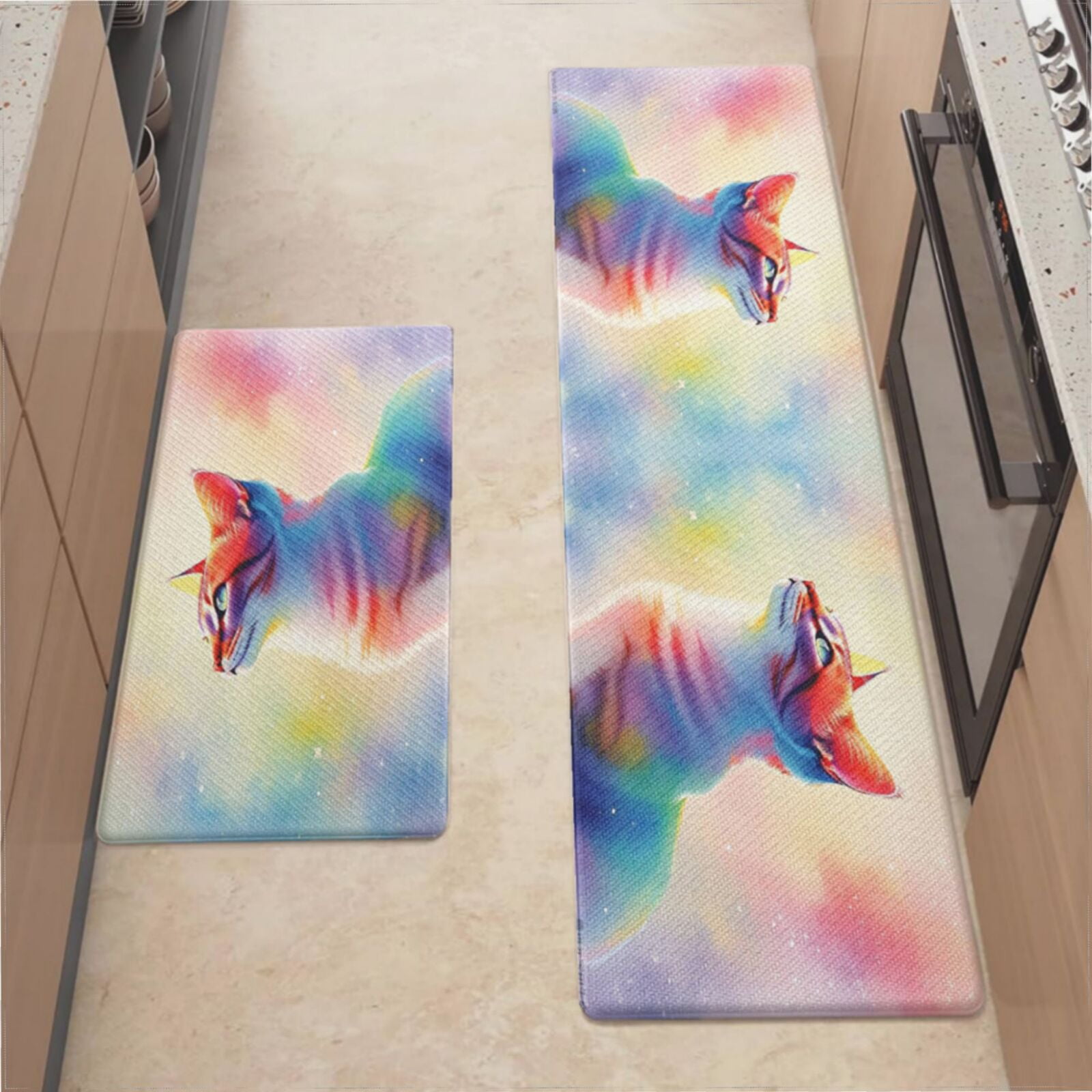 Anti Fatigue Cushioned Kitchen Mats For Floor, Waterproof Non Slip ...