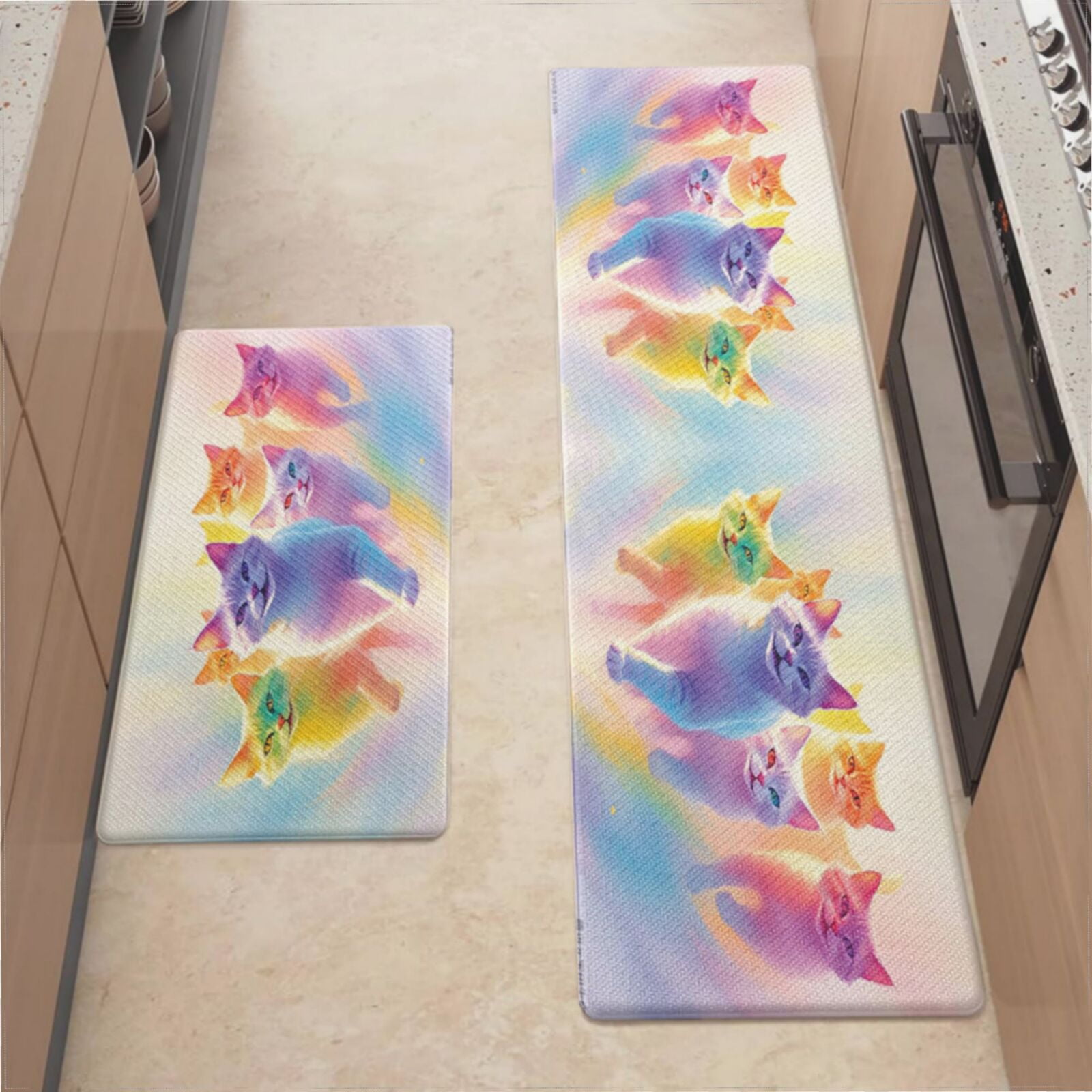 Anti Fatigue Cushioned Kitchen Mats For Floor, Waterproof Non Slip ...