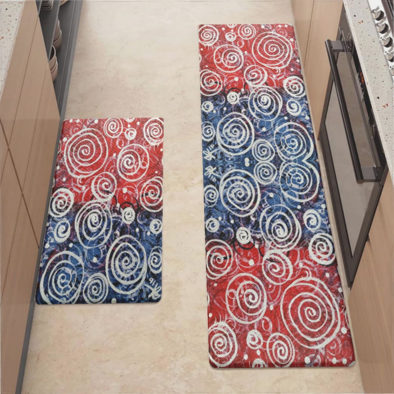 Anti Fatigue Cushioned Kitchen Mats For Floor, Waterproof Non Slip ...