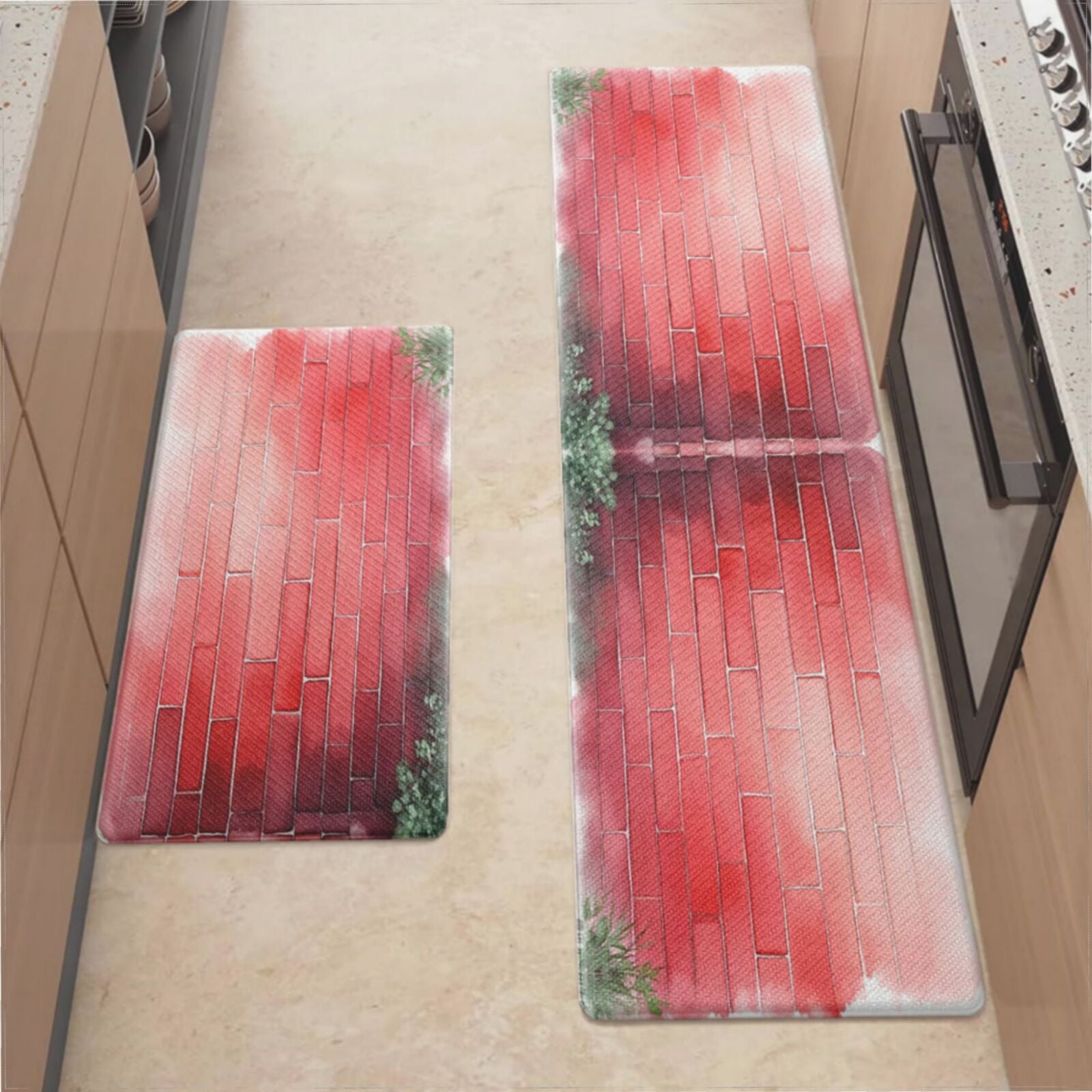 Anti Fatigue Cushioned Kitchen Mats For Floor, Waterproof Non Slip ...