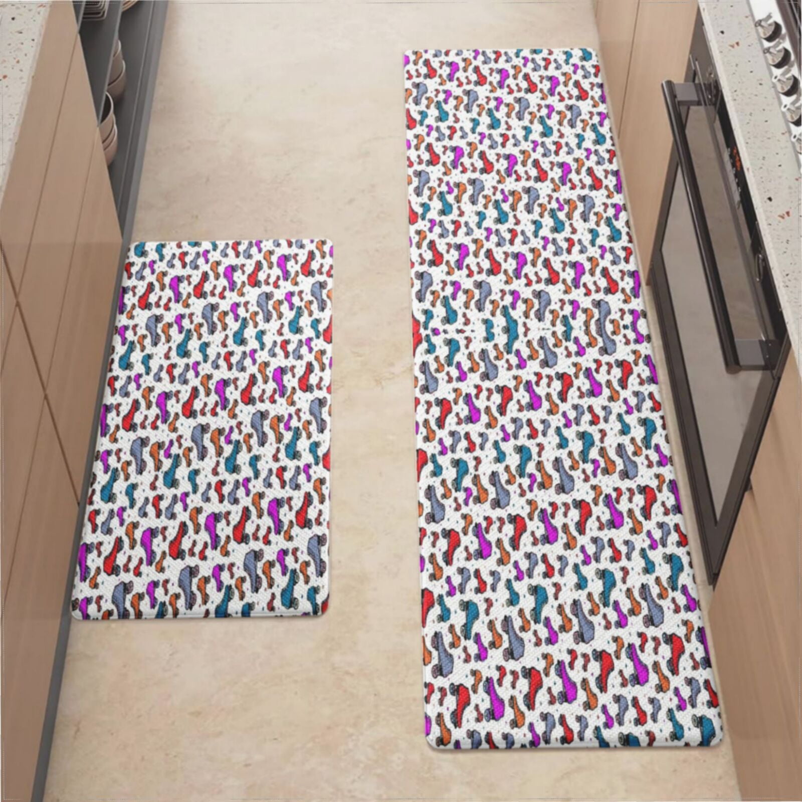 Anti Fatigue Cushioned Kitchen Mats For Floor, Waterproof Non Slip ...
