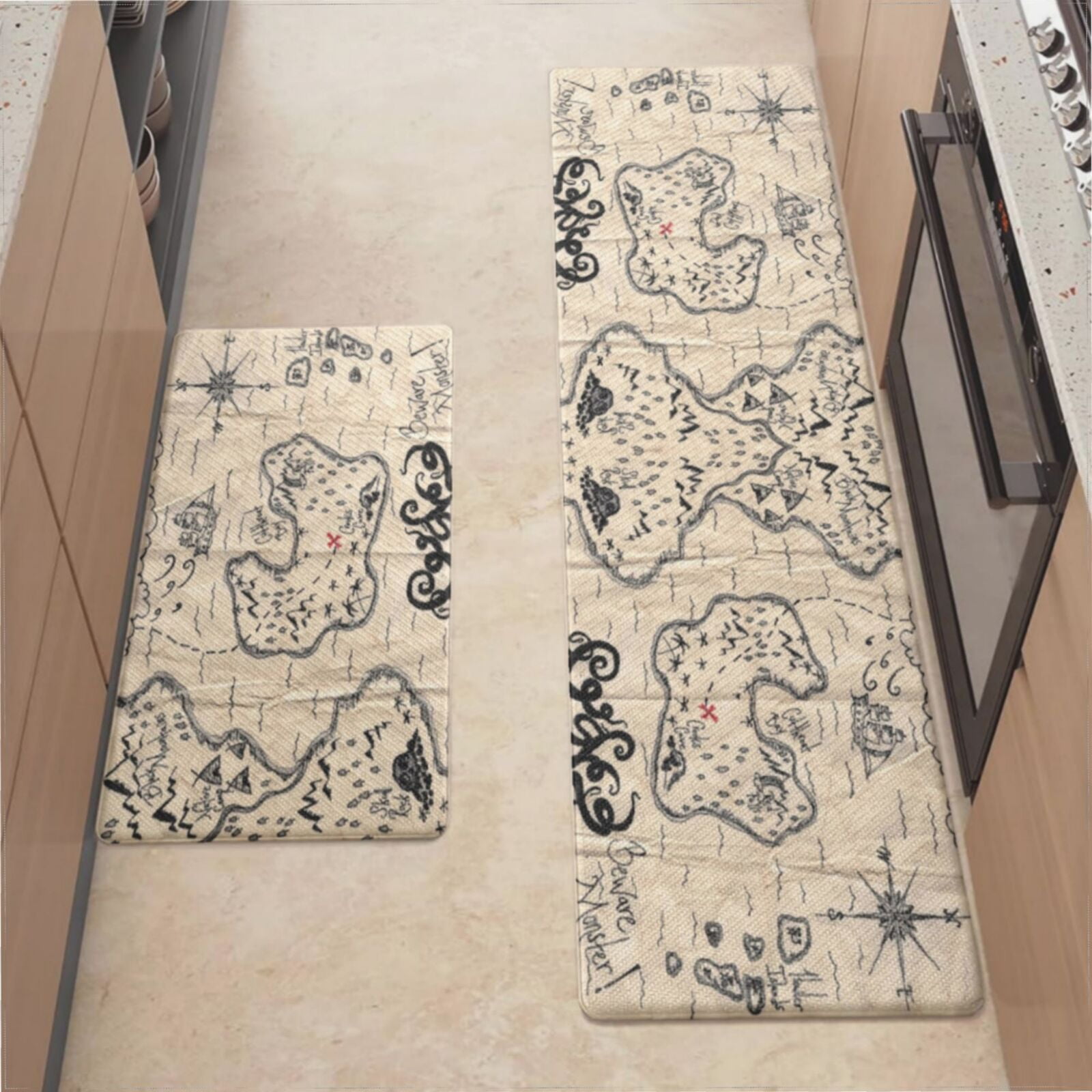 Anti Fatigue Cushioned Kitchen Mats For Floor, Waterproof Non Slip ...