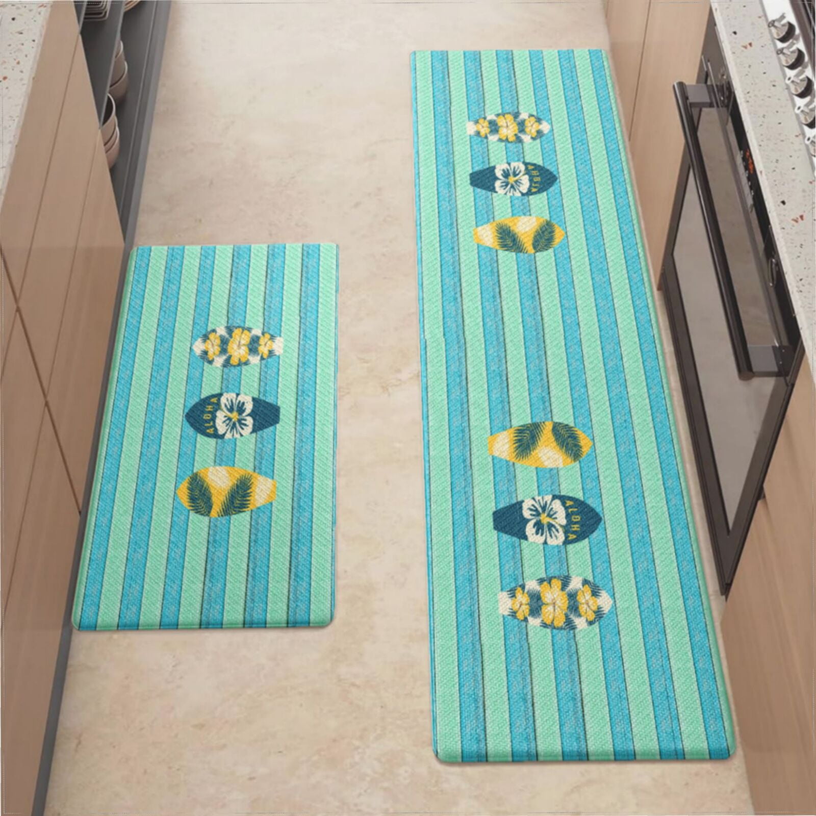 Anti Fatigue Cushioned Kitchen Mats For Floor, Waterproof Non Slip ...