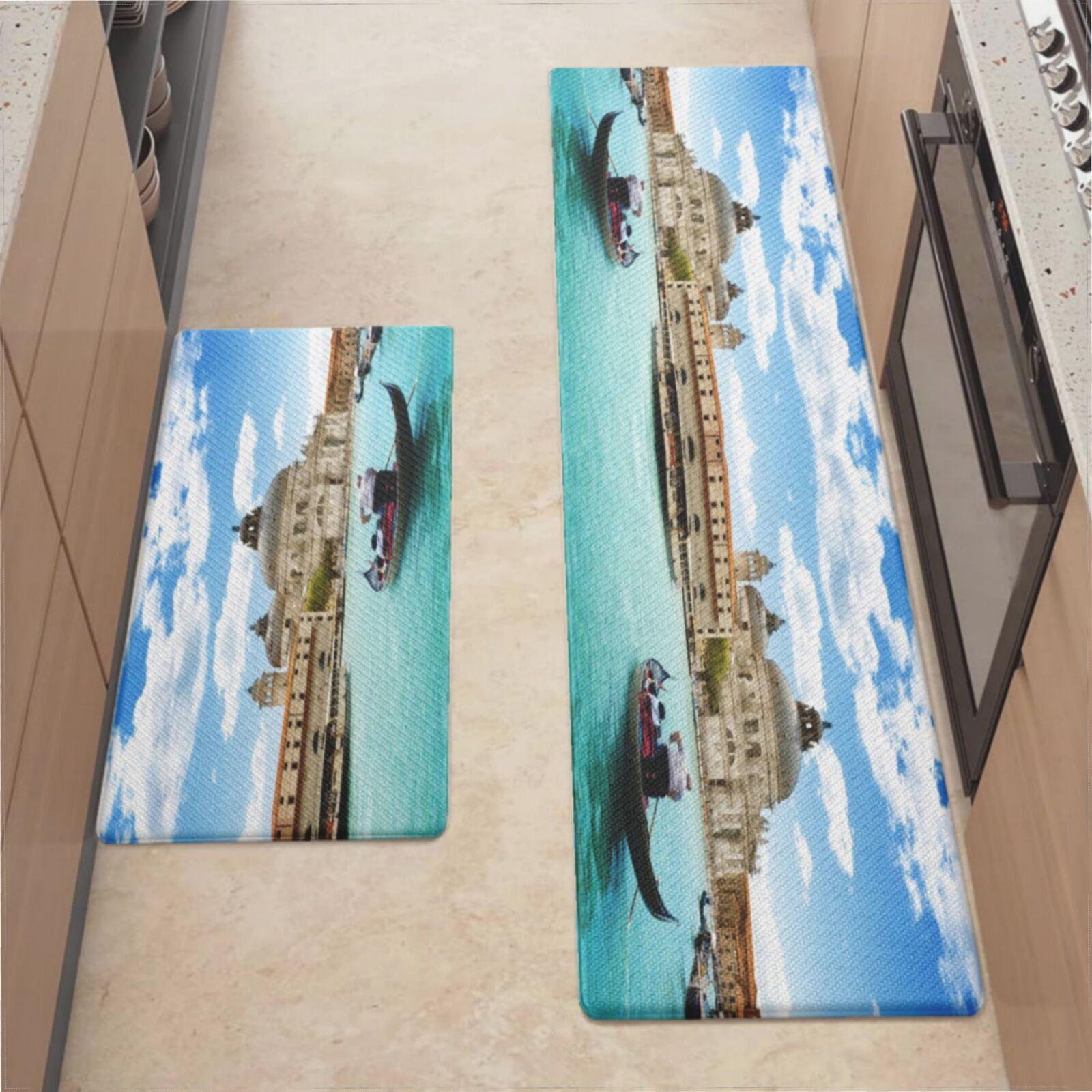 Anti Fatigue Cushioned Kitchen Mats For Floor, Waterproof Non Slip ...