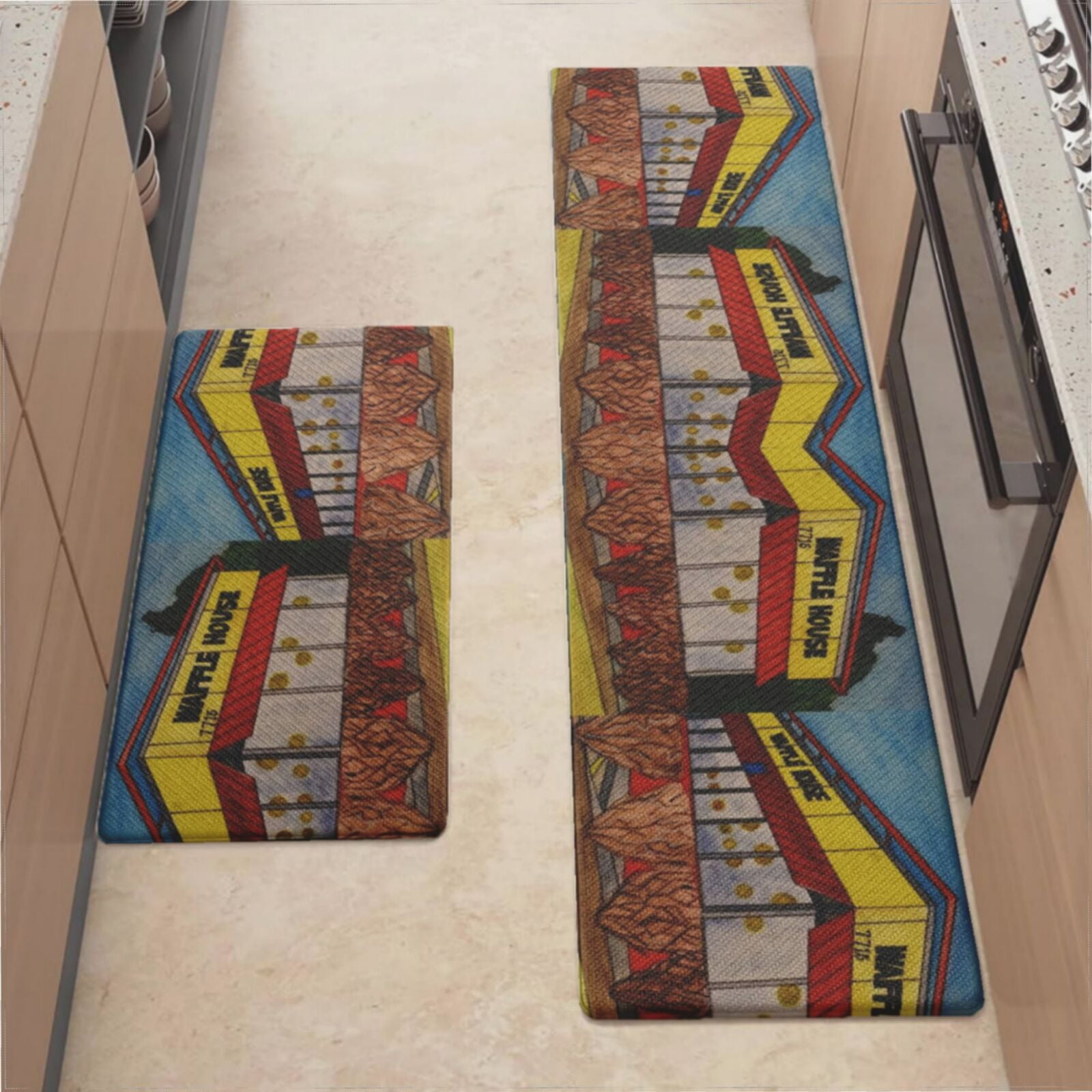 Anti Fatigue Cushioned Kitchen Mats For Floor, Waterproof Non Slip ...