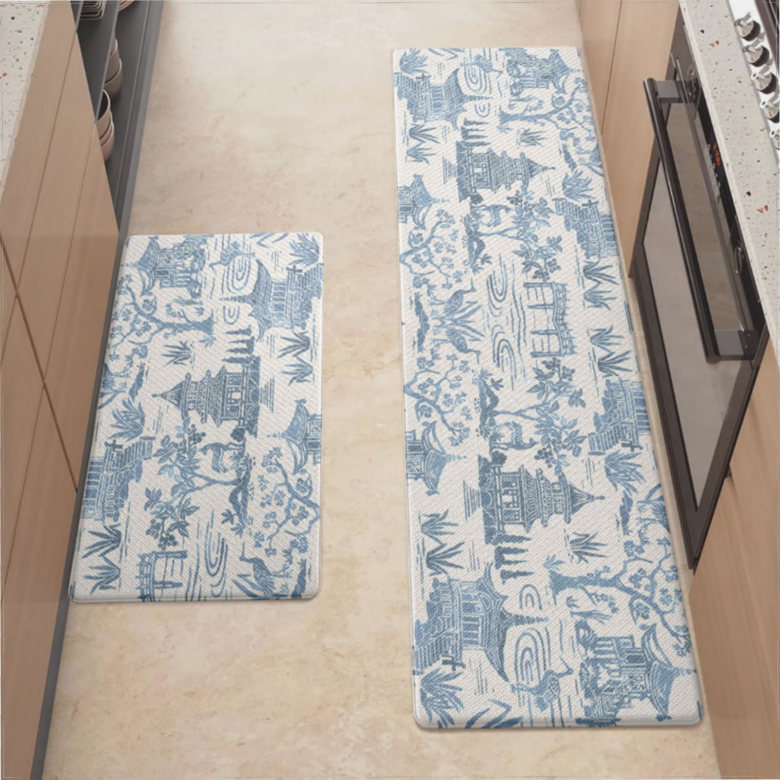 Anti Fatigue Cushioned Kitchen Mats For Floor, Waterproof Non Slip ...