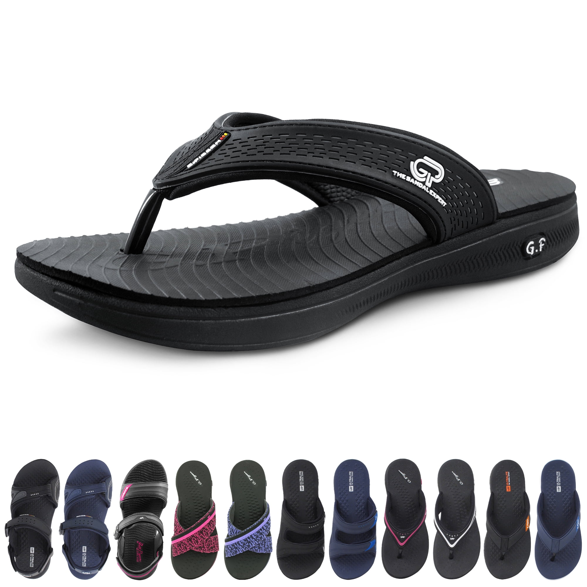 Anti-Fatigue EVA Ultra Light Slipper Flip Flops for Women - Walmart.com