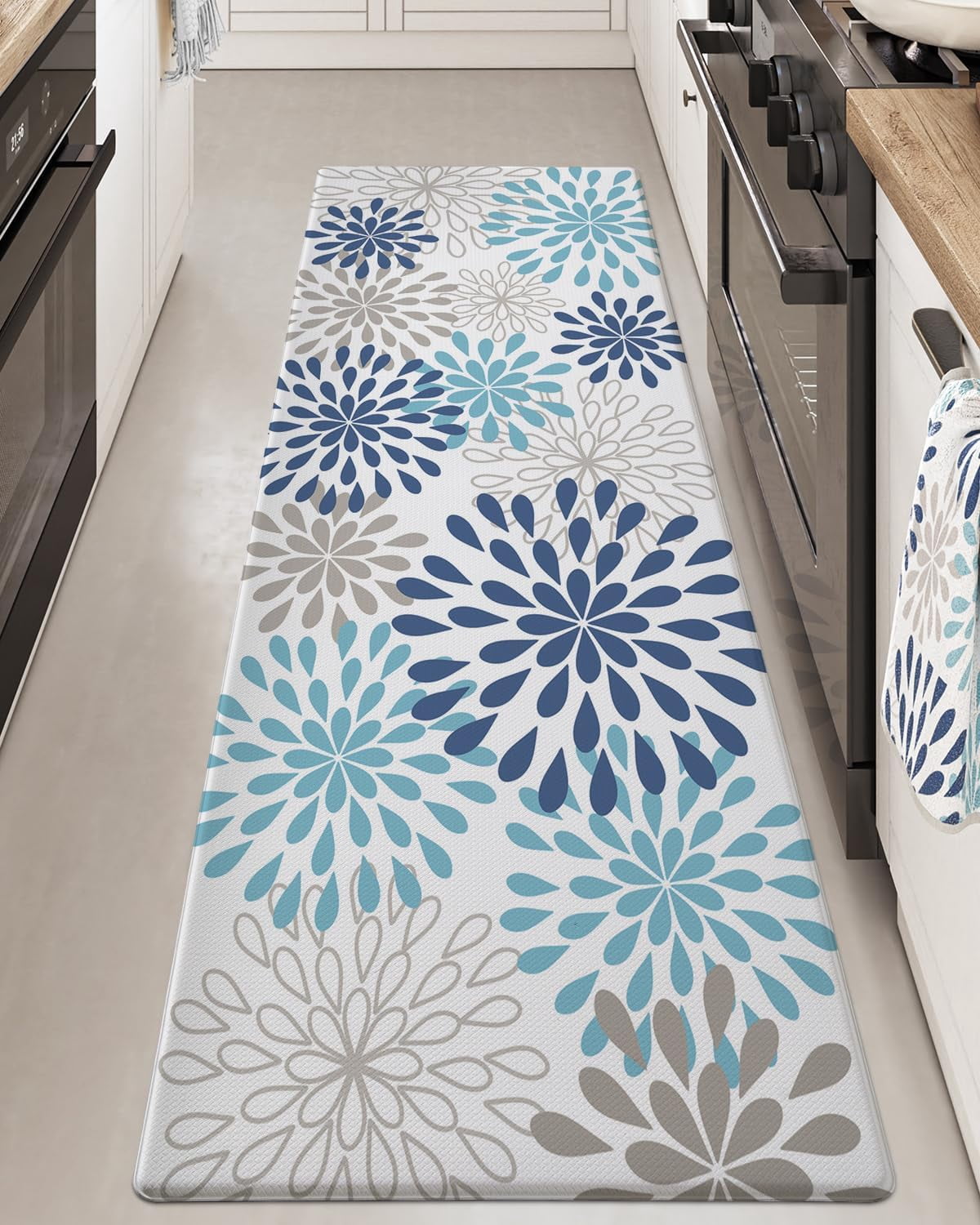 Anti Fatigue Kitchen Cushioned Mat for Floor, Ultra Soft Non-Slip ...