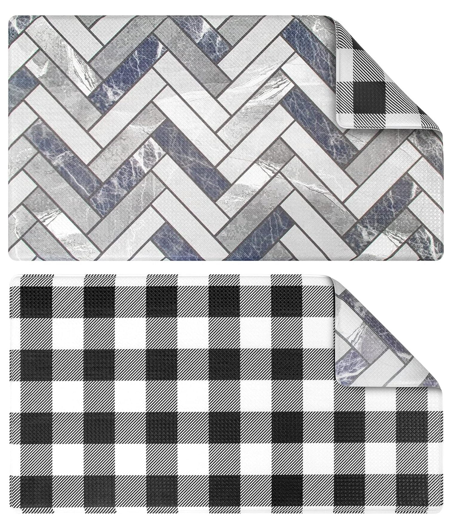 Anti Fatigue Kitchen Floor Mat, Reversible Cushioned Memory Foam ...