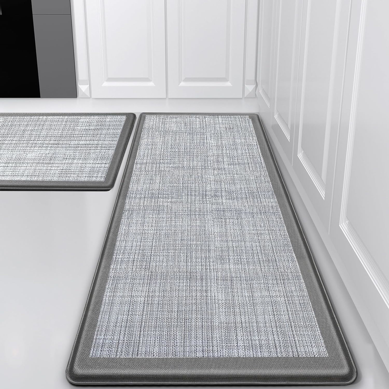 Anti Fatigue Kitchen Mat [2 PCS], Cushioned Kitchen Rugs and Mats Non ...