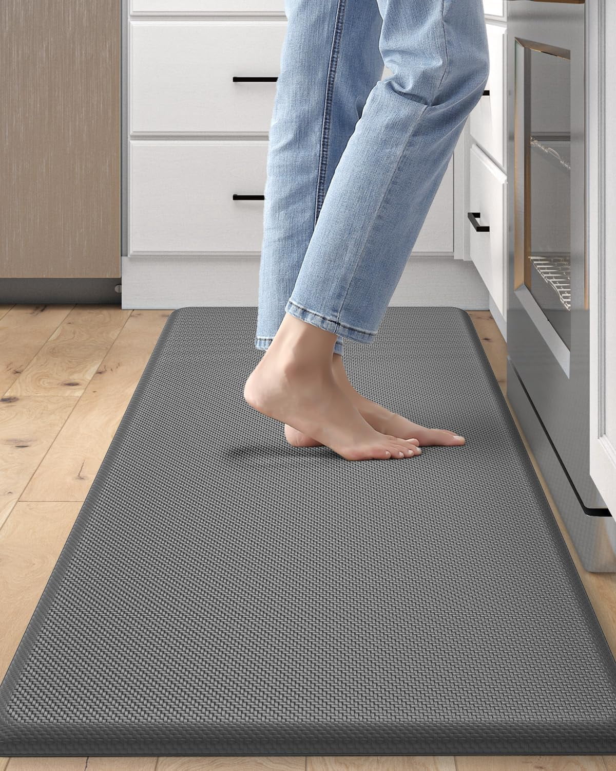 Anti Fatigue Kitchen Mat, 3/4 Inch Thick, Stain Resistant, Padded ...