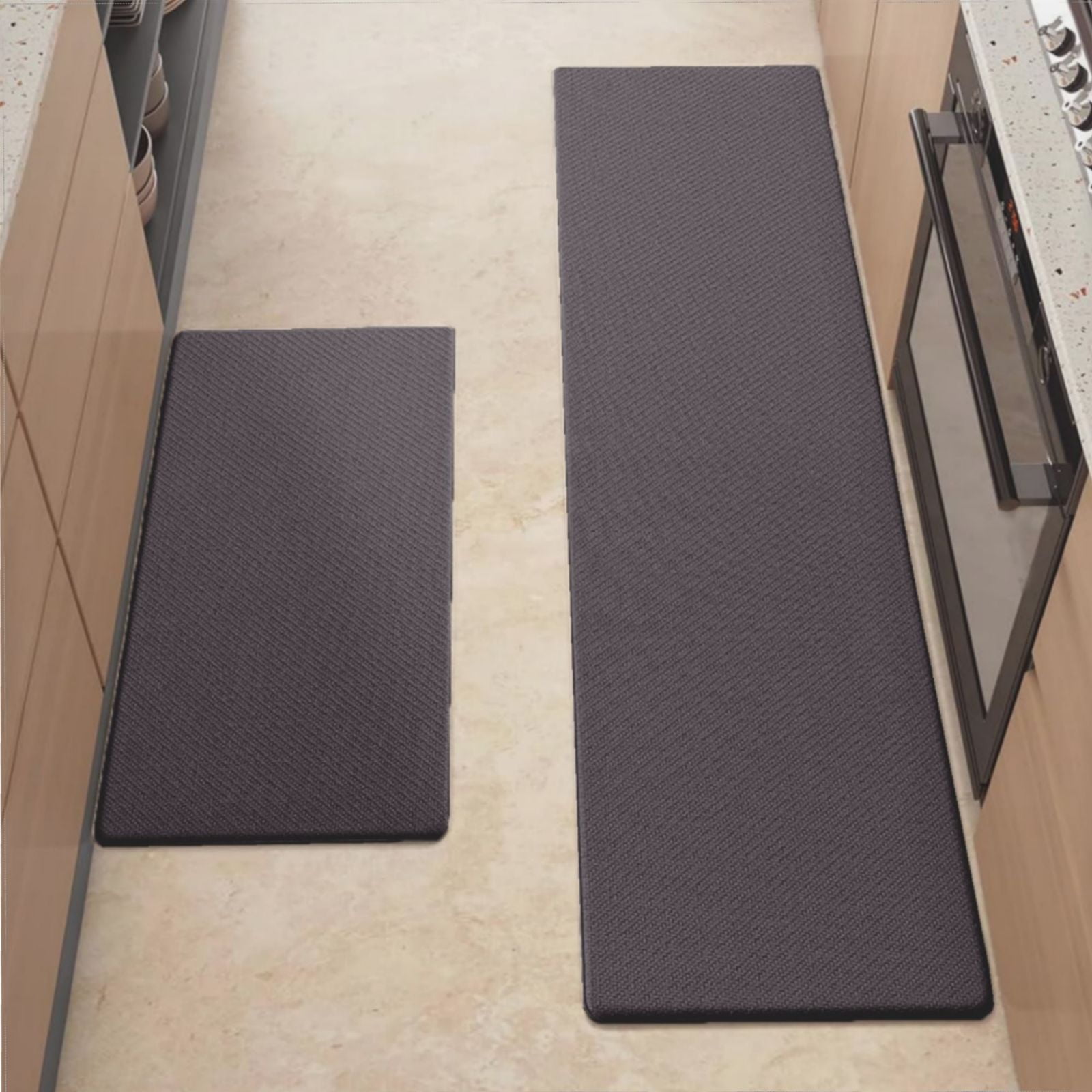 Anti Fatigue Kitchen Mat, Dark Liver Brown Kitchen Rugs Non Slip ...