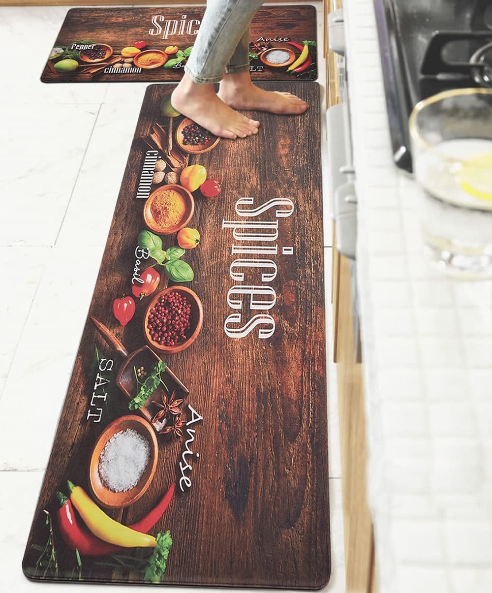 Anti Fatigue Kitchen Mat Farmhouse Kitchen Rugs Waterproof Kitchen mats ...