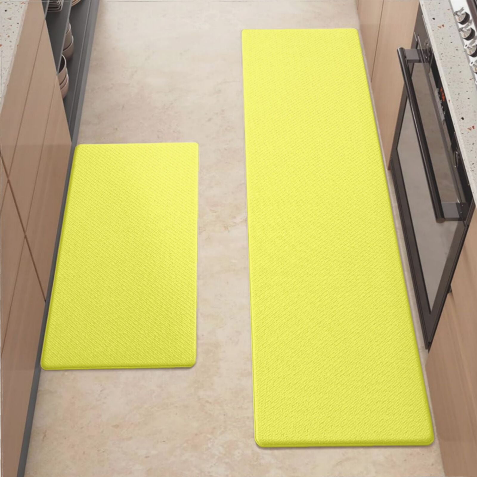 Anti Fatigue Kitchen Mat, Laser Lemon Sets of 2 Kitchen Rugs Non Slip ...