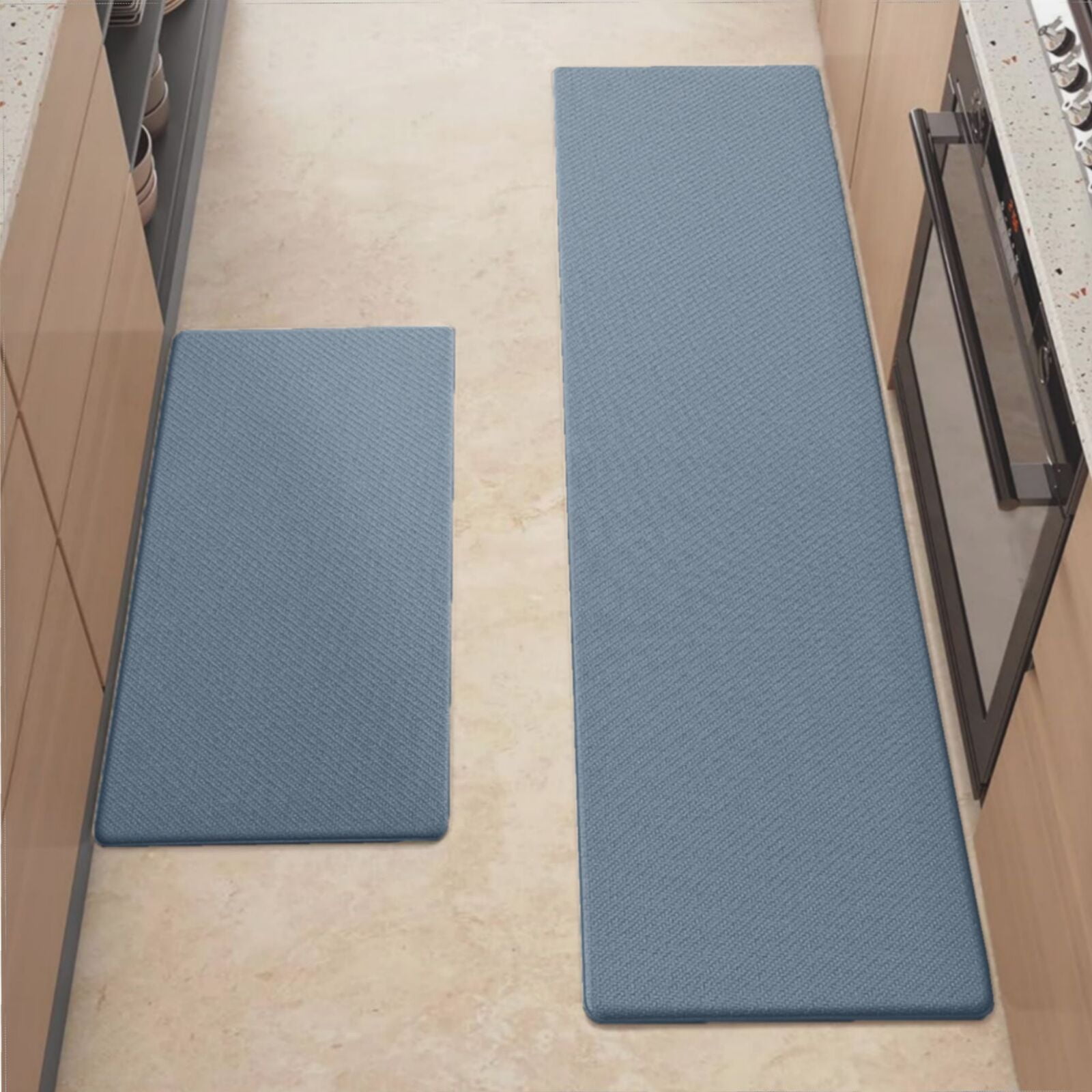 Anti Fatigue Kitchen Mat, Light Slate Gray Kitchen Rugs Non Slip ...