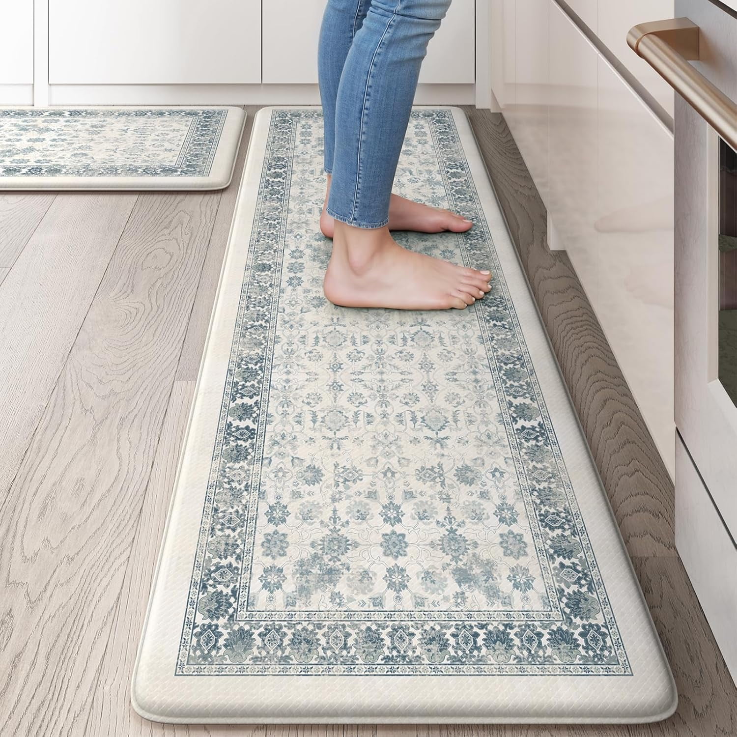 Anti Fatigue Kitchen Mat, Non Slip Cushioned Kitchen Floor Mats ...