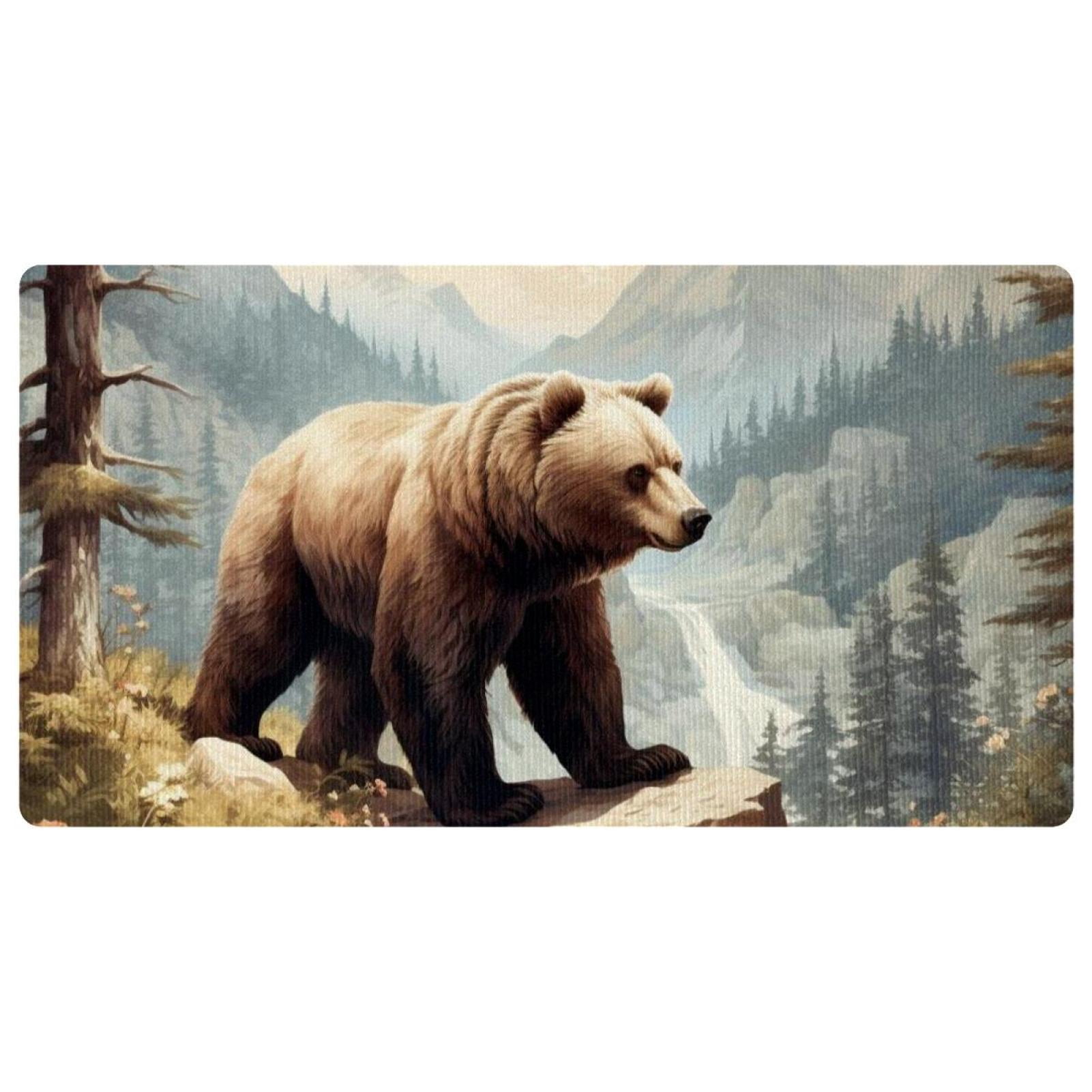 Anti Fatigue Kitchen Mat Non Slip Kitchen Mats with Bear Tree Mountain ...