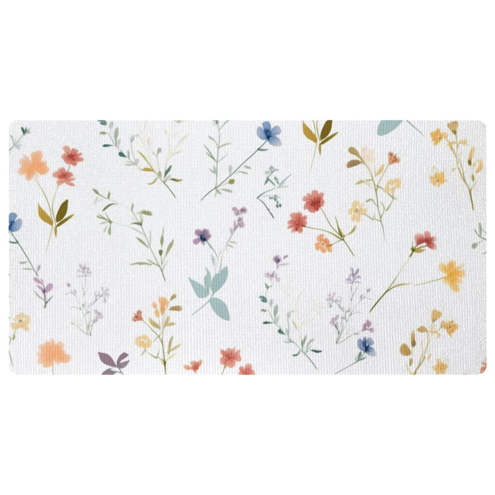 Anti Fatigue Kitchen Mat Non Slip Kitchen Mats with Floral for Floor ...