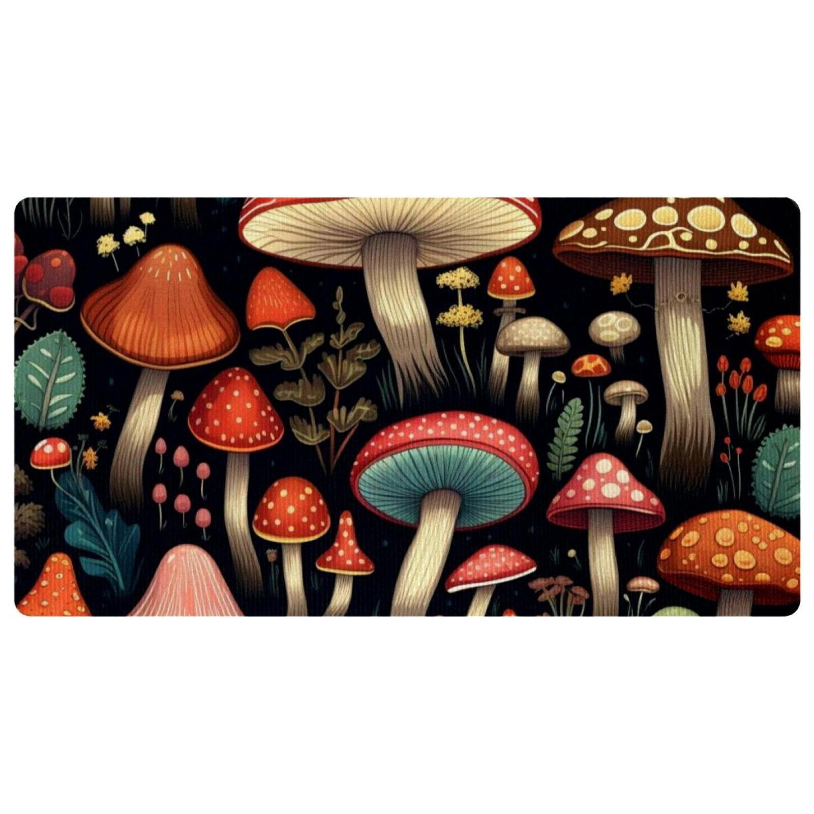 Anti Fatigue Kitchen Mat Non Slip Kitchen Mats with Cute Fungus Pattern ...