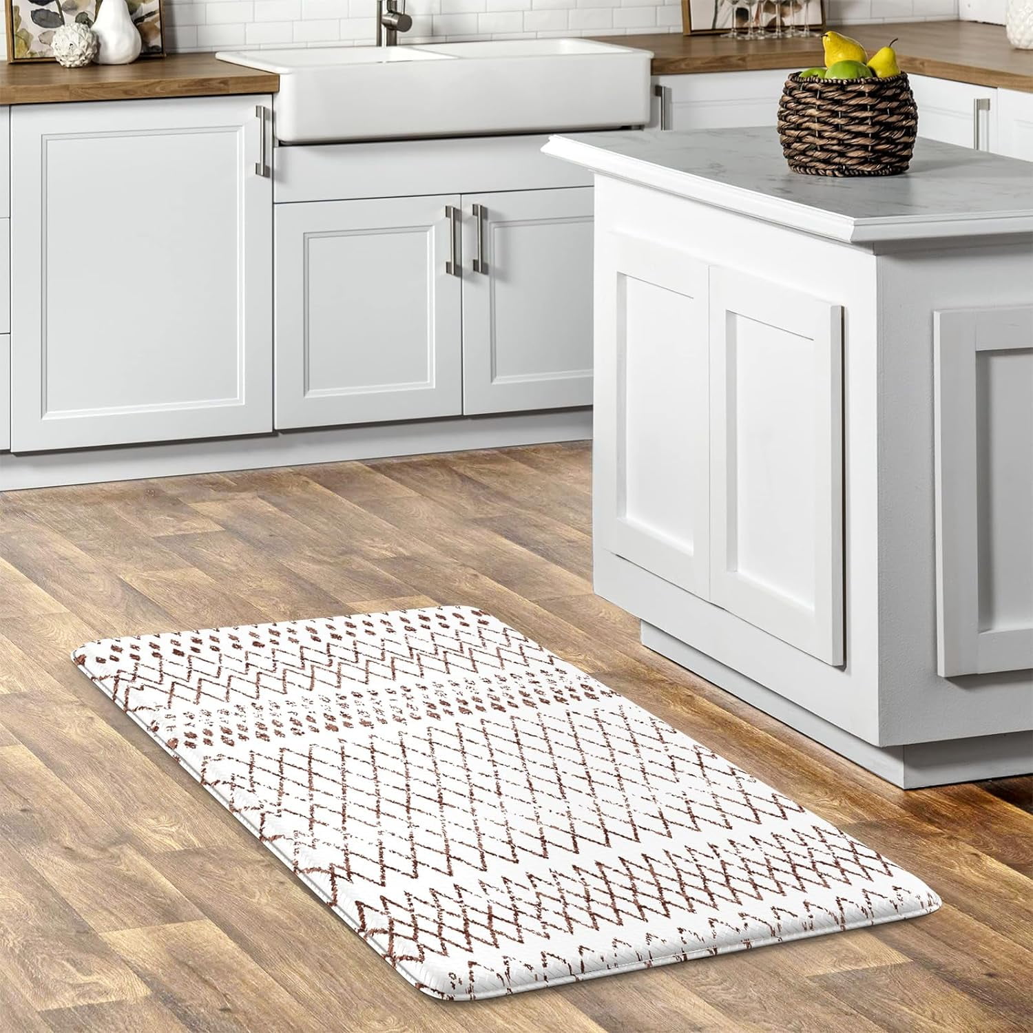 Anti Fatigue Kitchen Mat, Padded Kitchen Floor Mats 17.3"x29", Non Slip ...