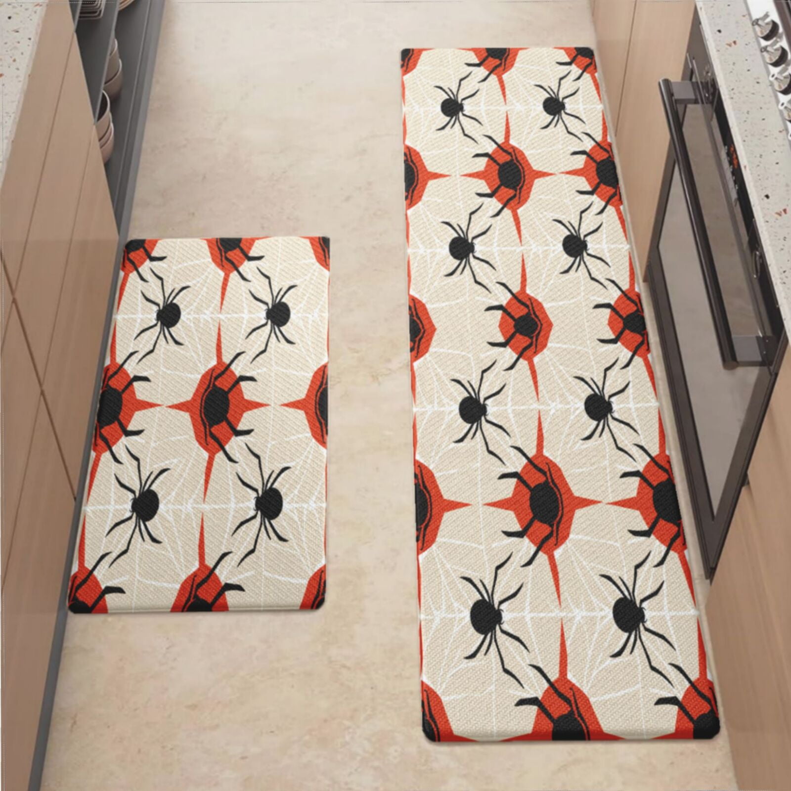Anti Fatigue Kitchen Mat, Spiders Kitchen Rugs Non Slip, Cushioned ...