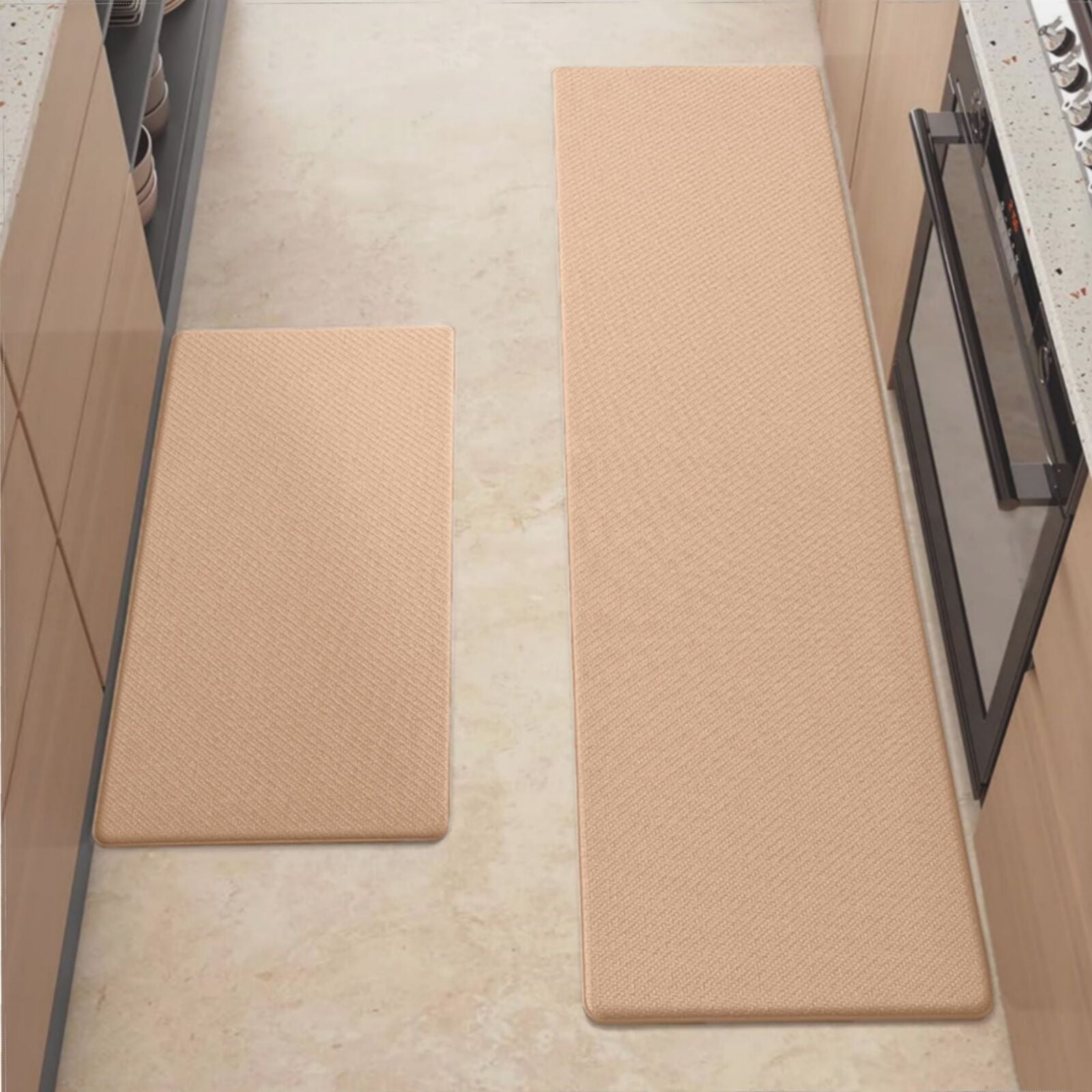 Anti Fatigue Kitchen Mat, Sunkissed Gold Kitchen Rugs Non Slip ...