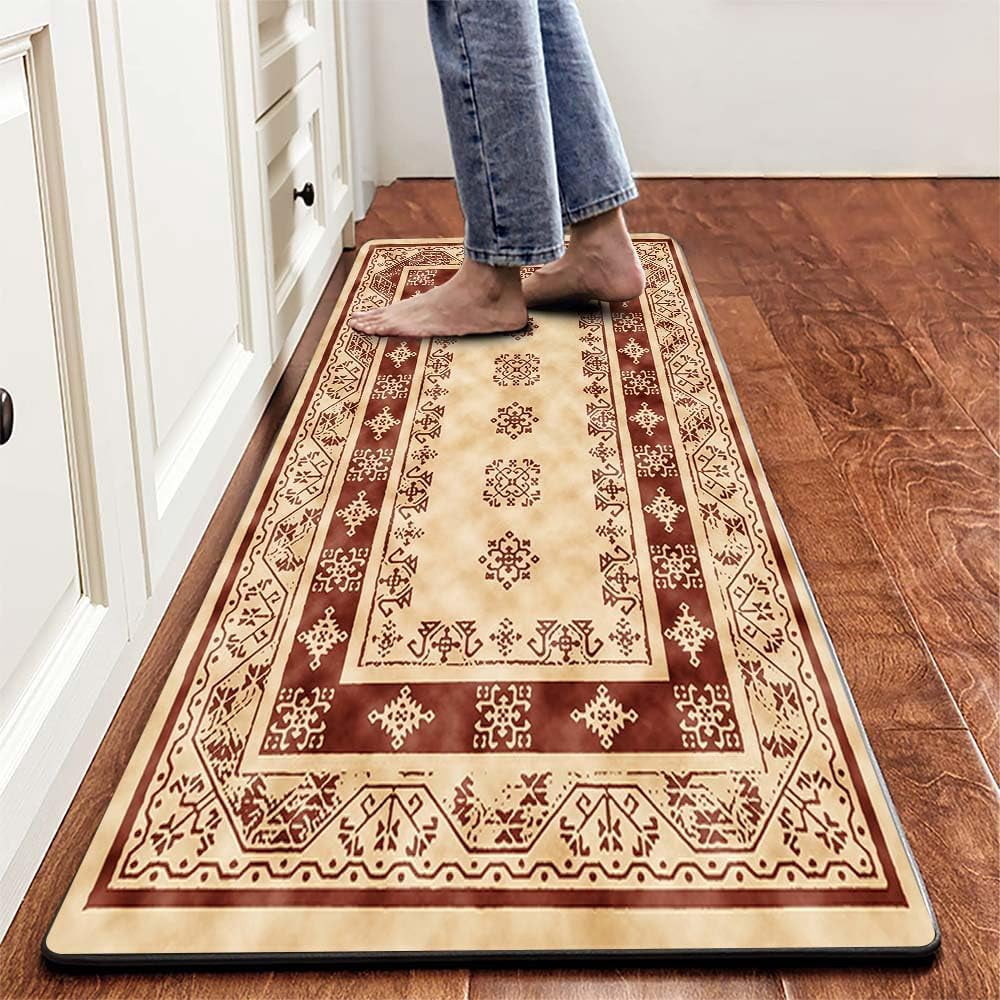 Anti Fatigue Kitchen Mat Waterproof Non Slip Cushioned Kitchen Floor ...