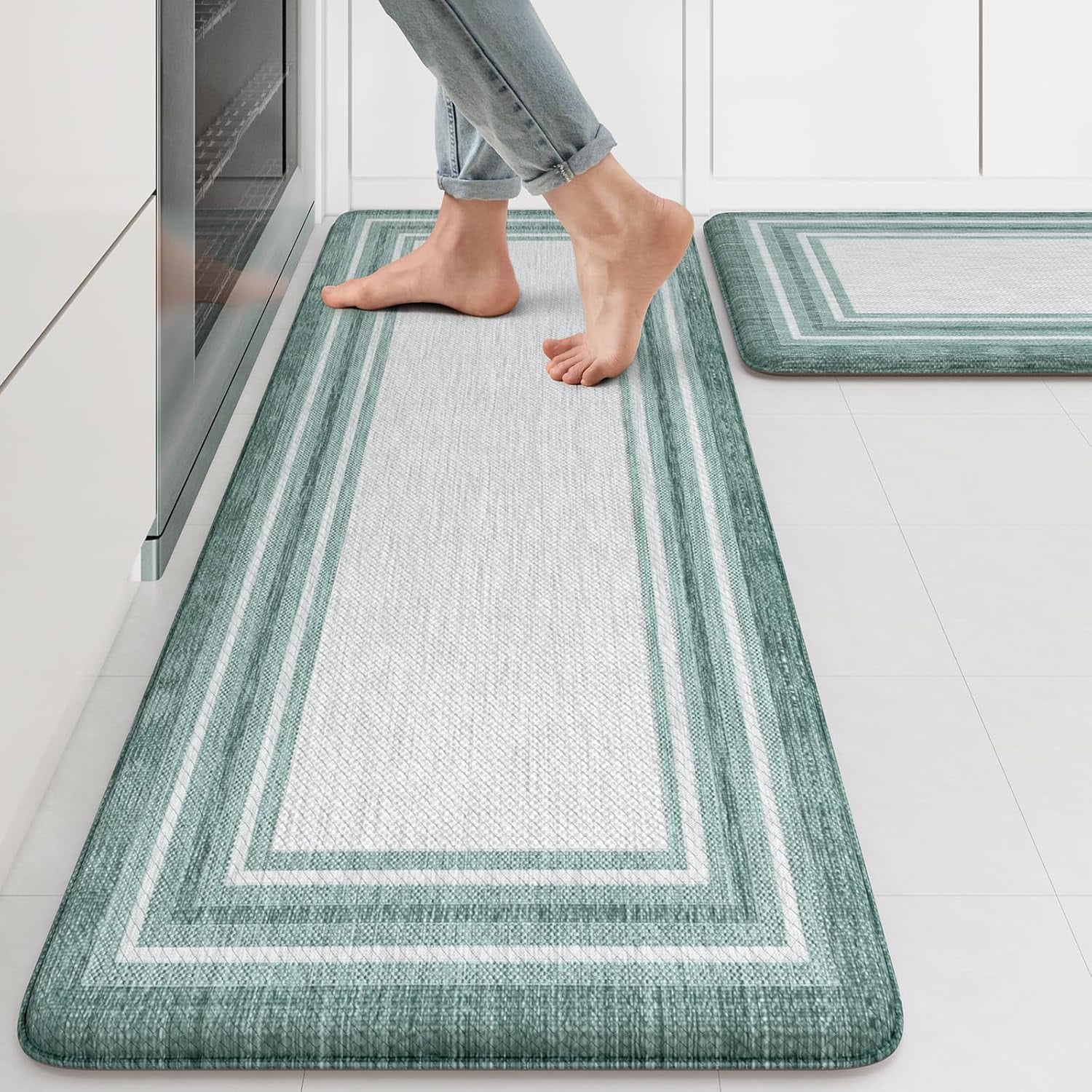 Anti Fatigue Kitchen Mats,Farmhouse Kitchen Rugs Non Slip Rubber ...