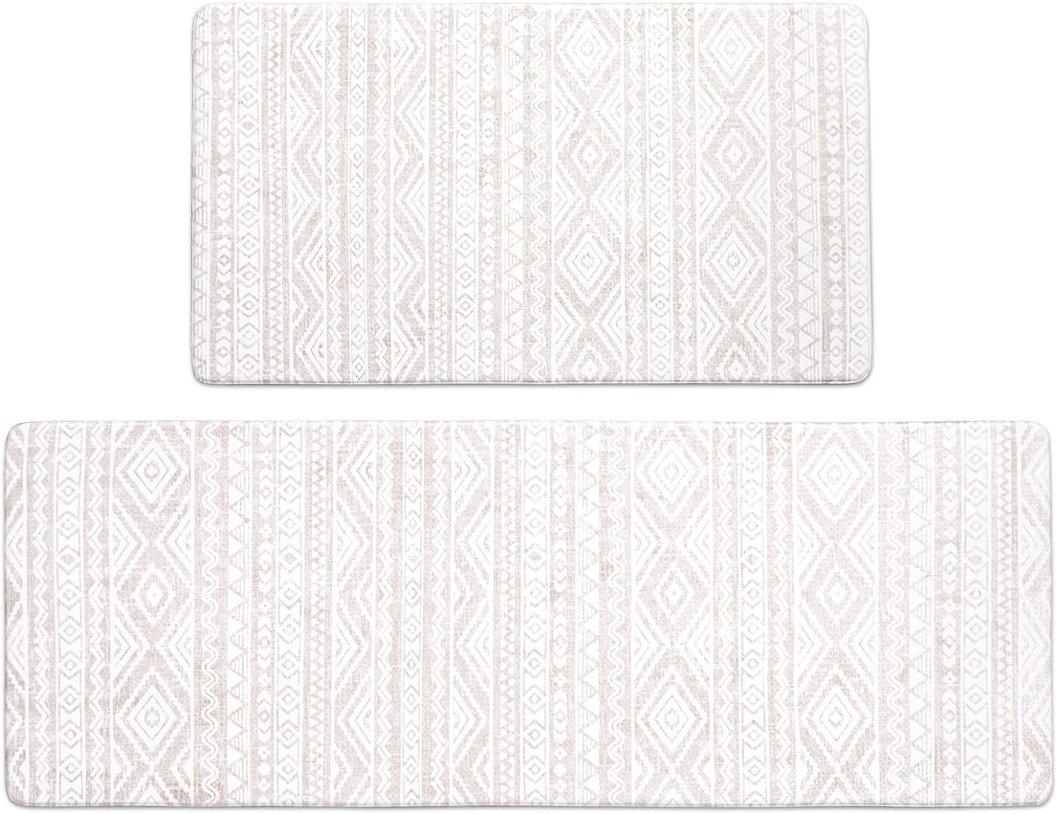 Anti Fatigue Kitchen Mats for Floor 2 Piece Set, Waterproof & Non-Skid ...