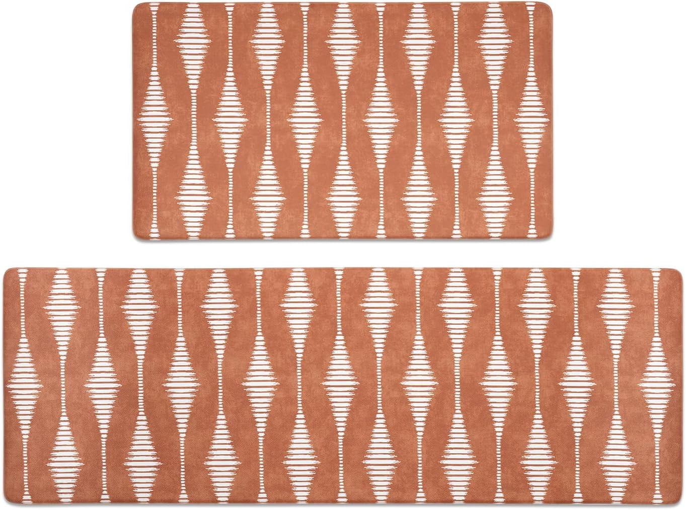 Anti Fatigue Kitchen Mats for Floor 2 Piece Set, Waterproof & Non-Skid ...