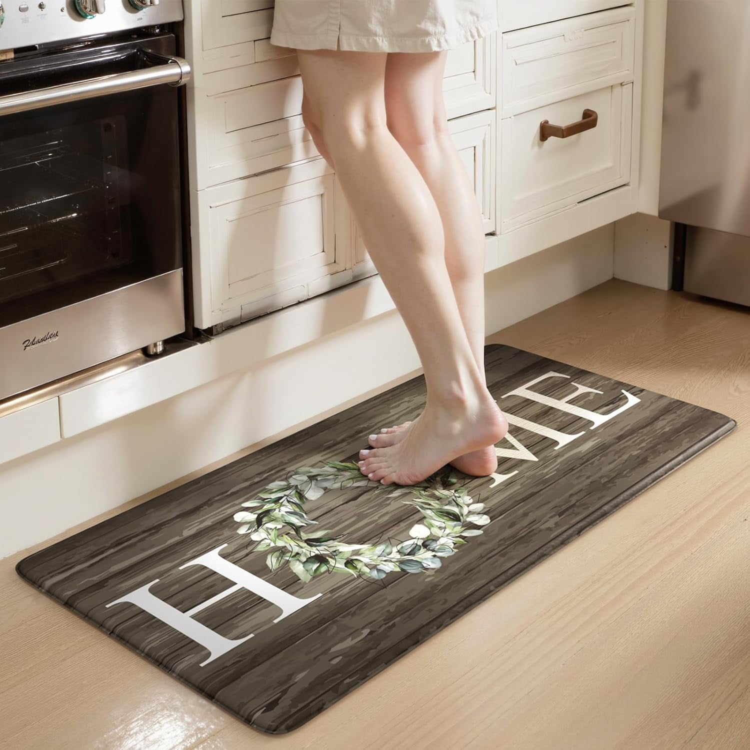 Anti Fatigue Kitchen Mats for Floor Non Slip,Farmhouse Spring Kitchen ...