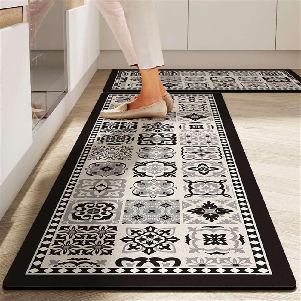 Anti Fatigue Kitchen Mats for Floor, Soft Diatom Mud Non Slip ...